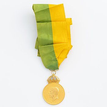 A Swedish gold medal, Kungliga Patriotiska Sällskapet 1954. - Bukowskis