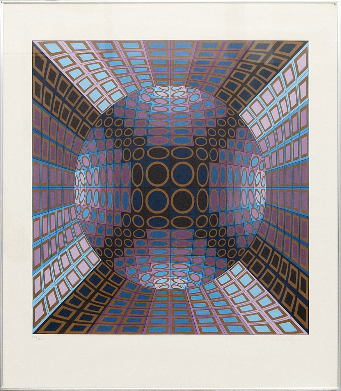 Victor Vasarely, Optisk komposition. - Bukowskis