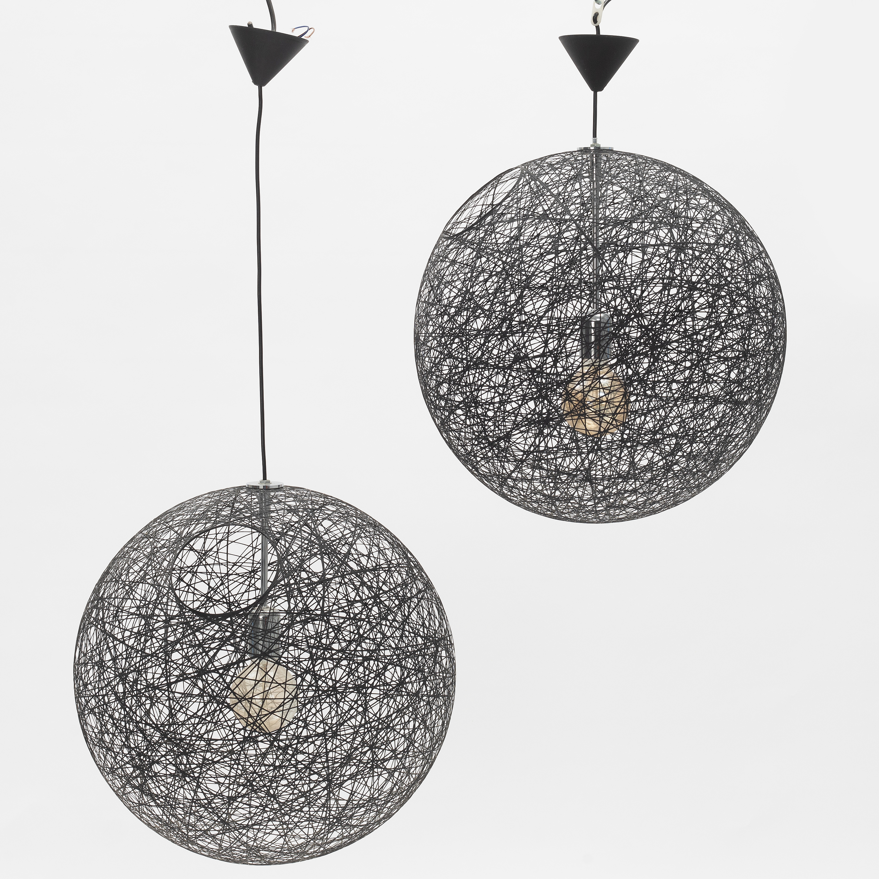 Bertjan Pot, a pair of ceiling lamps, "Random light", Moooi, 21st ...