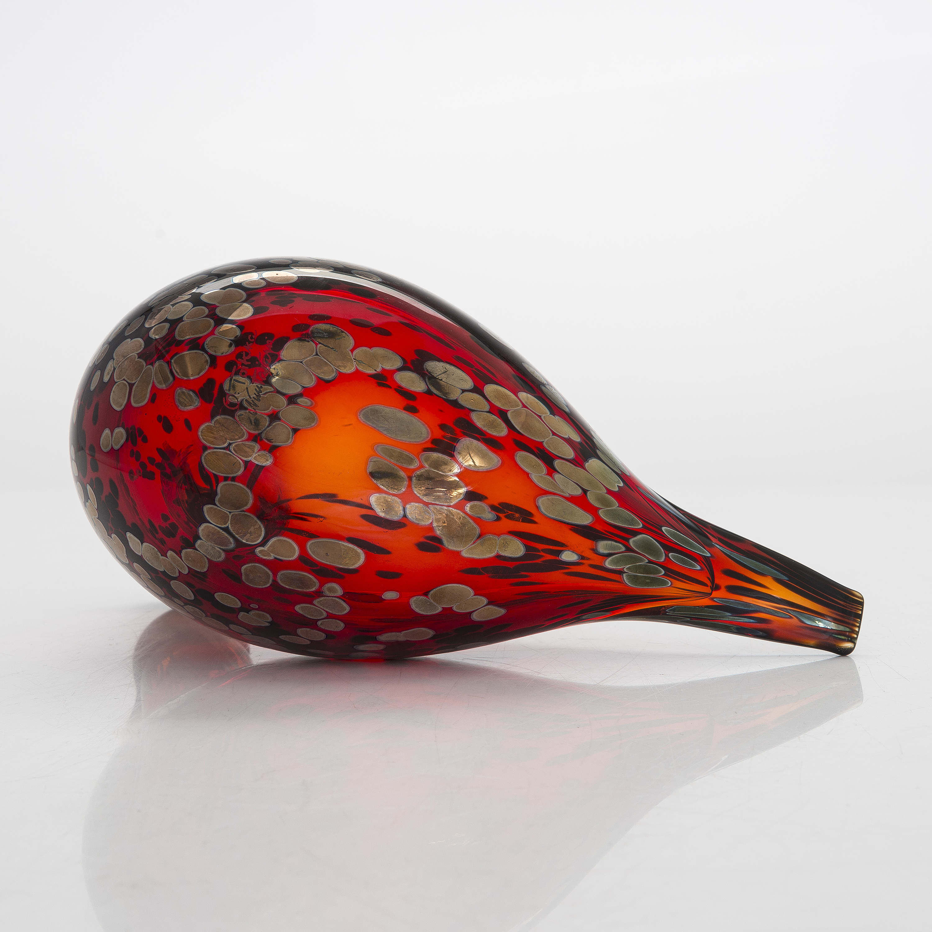 Oiva Toikka, a glass bird signed O. Toikka Nuutajärvi. - Bukowskis