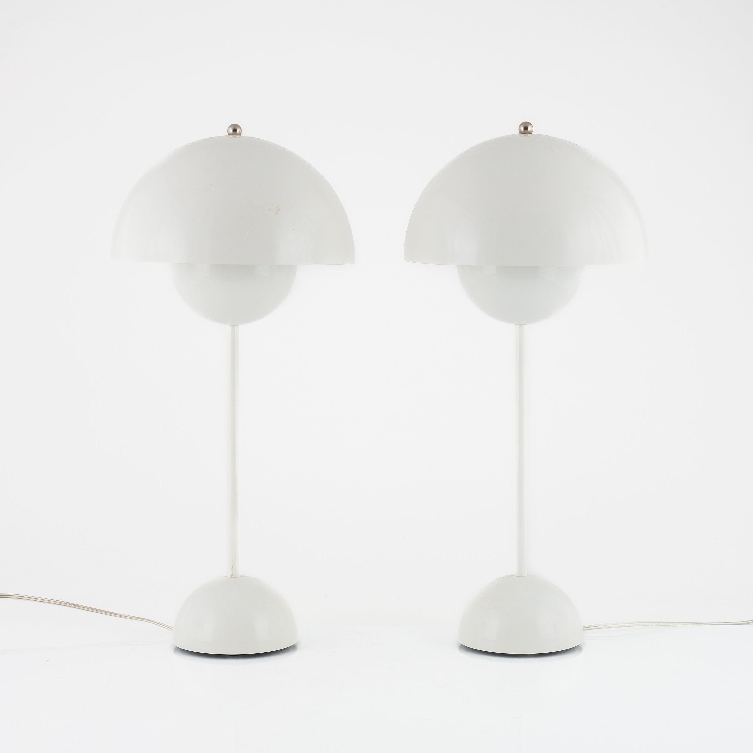 Verner Panton, bordslampor, ett par, "Flower Pot", & Tradition, Danmark ...