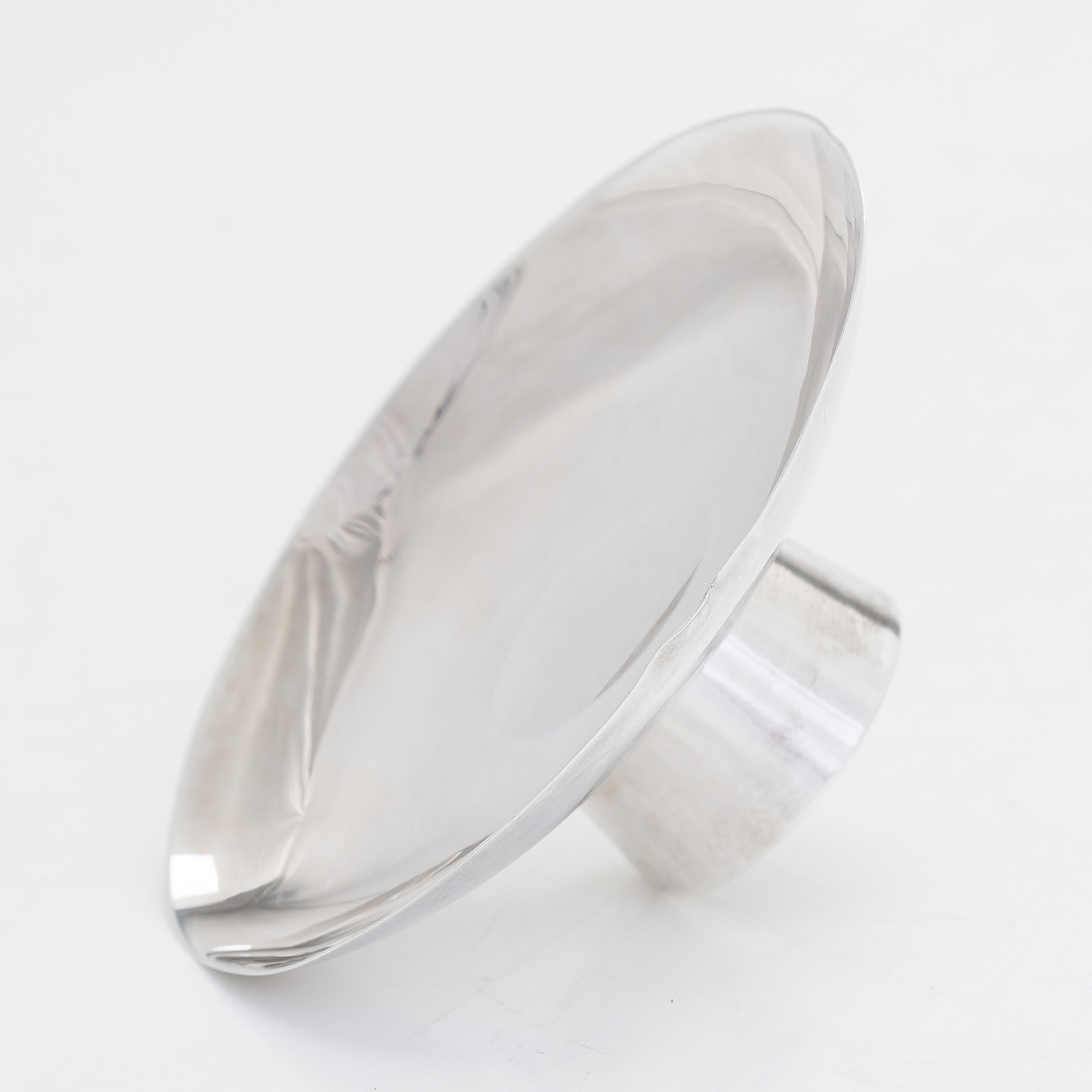 A 6-piece set of silver sakazuki sake cups, Suzuyo, Japan, marked with ...