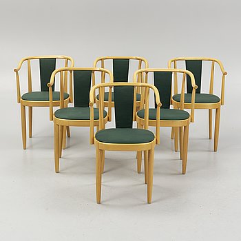 Peter Celsing, six model 'Opera' chairs, Gemla, Sweden, 1998. - Bukowskis