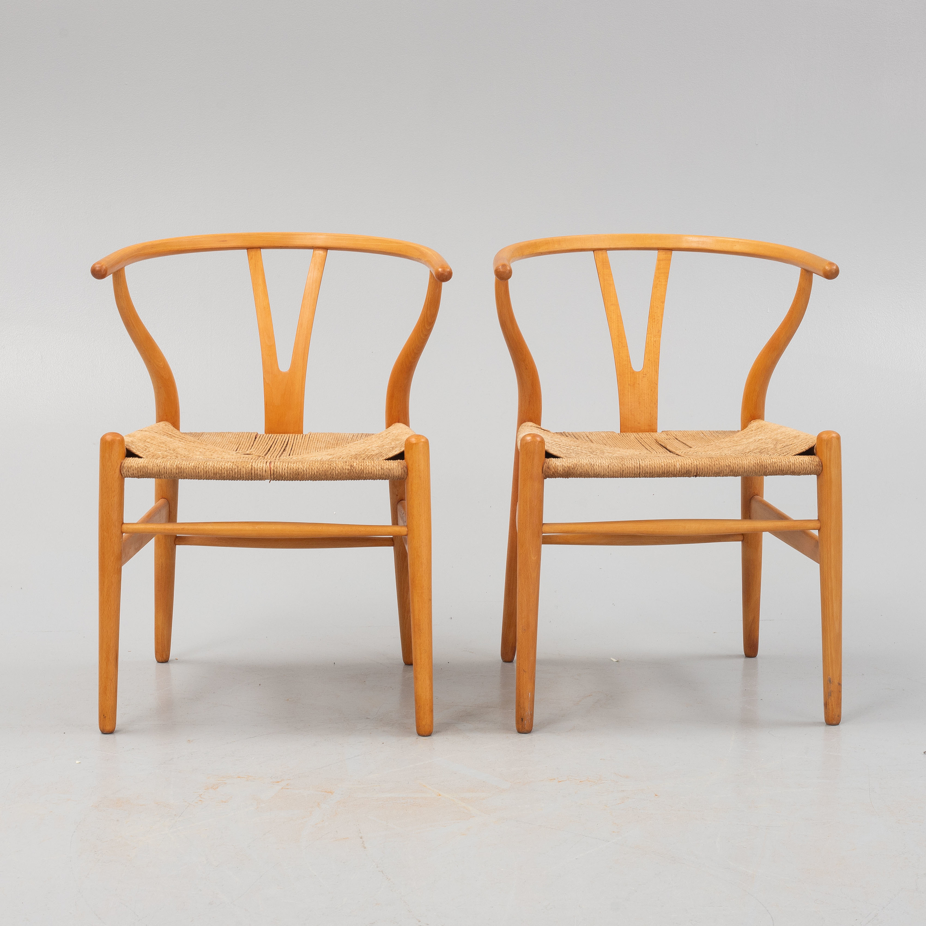 Hans J. Wegner, stolar, ett par, "Y-stolen", modell CH-24, Carl Hansen ...