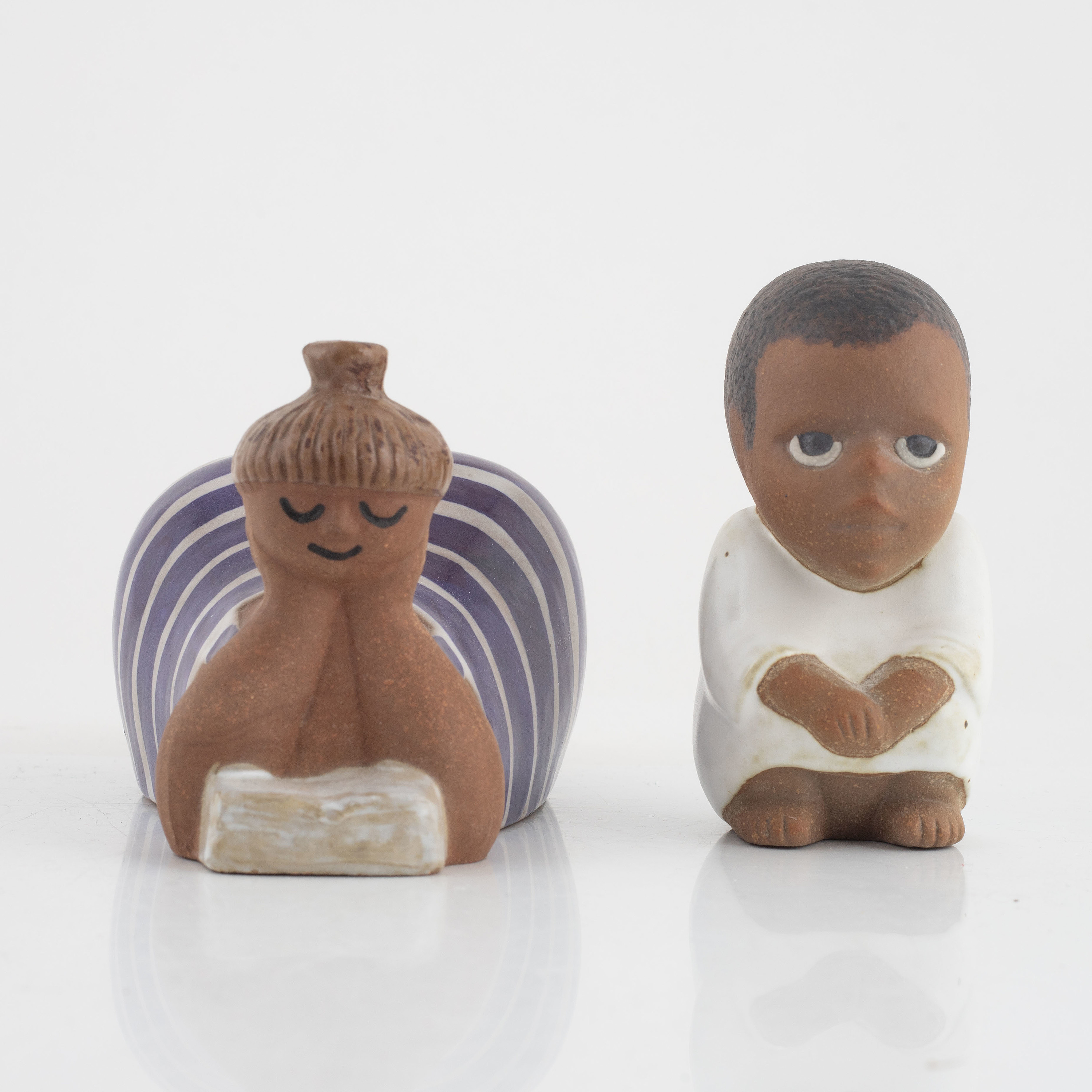 Lisa Larson, two figurines, Gustavsberg. - Bukowskis