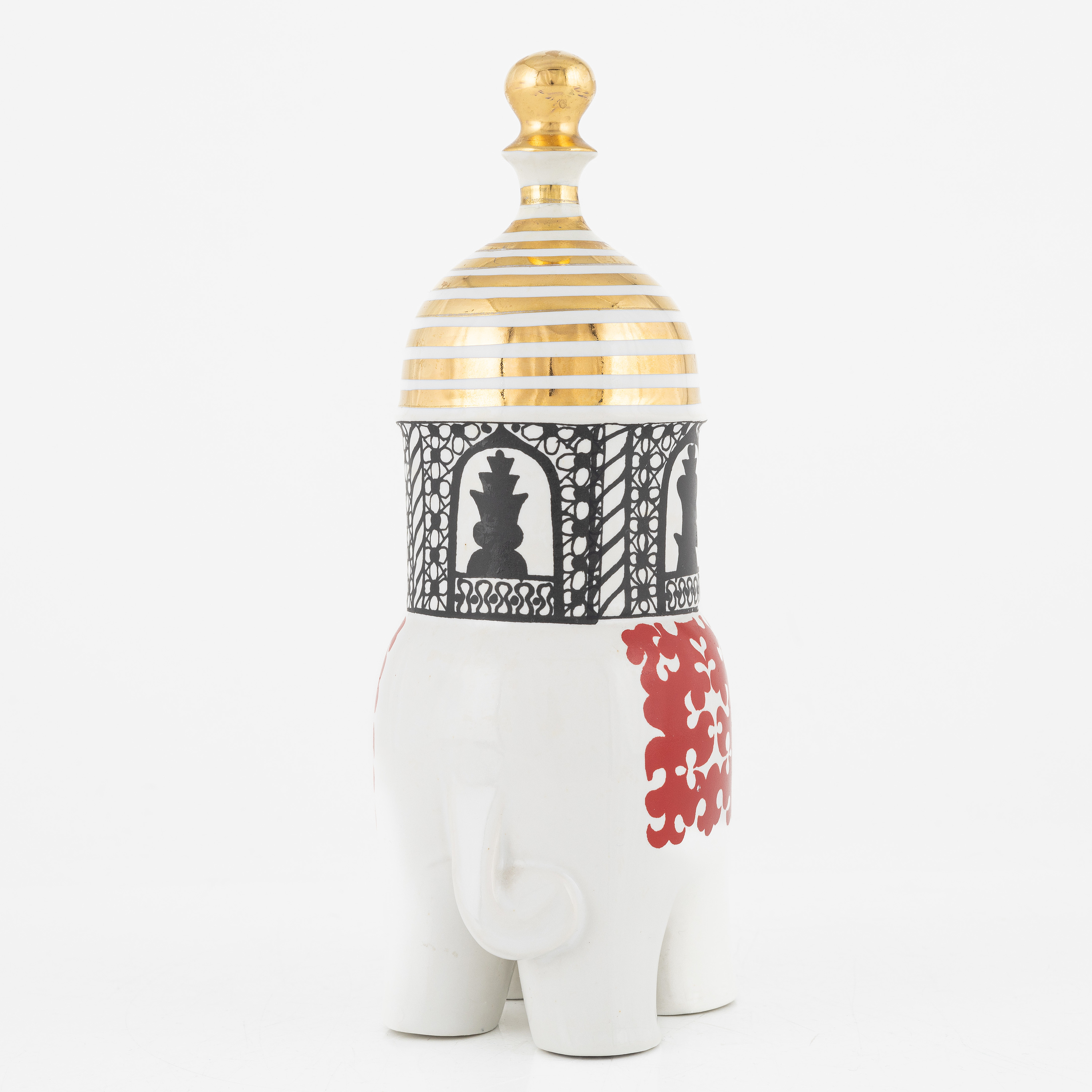 Lisa Larson, skulptur, stengods, ur serien "Traffic", Gustavsberg 1970 ...