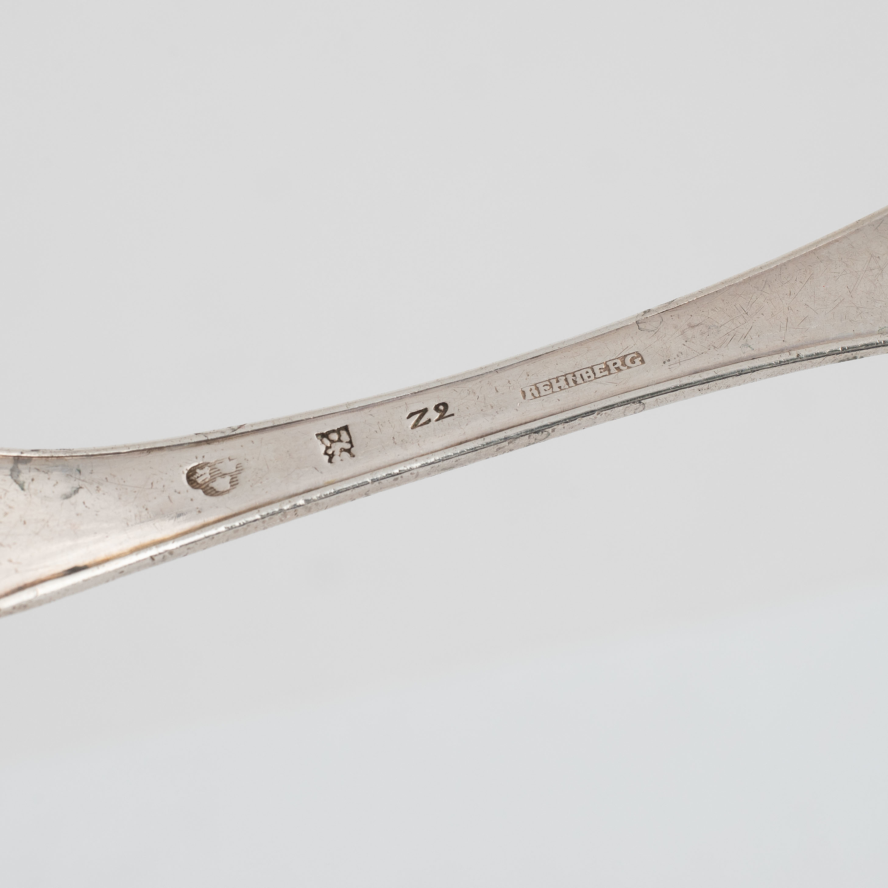 A Swedish Silver Serving Spoon, mark of Gustaf Georg Rehnberg ...