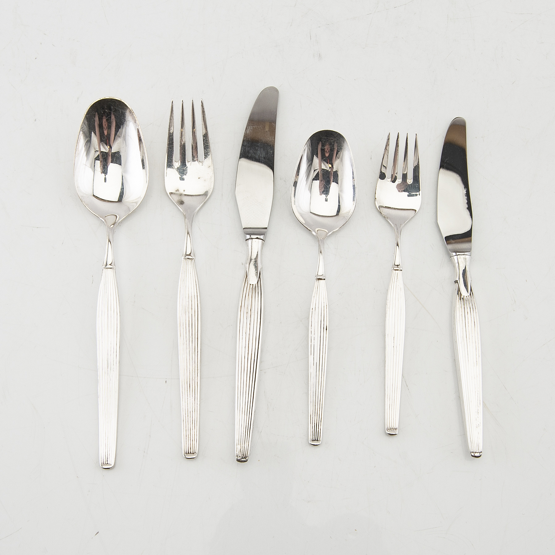 Henning Seidelin cutlery 49 pcs "Savoy" silver-plated Frigast Denmark ...