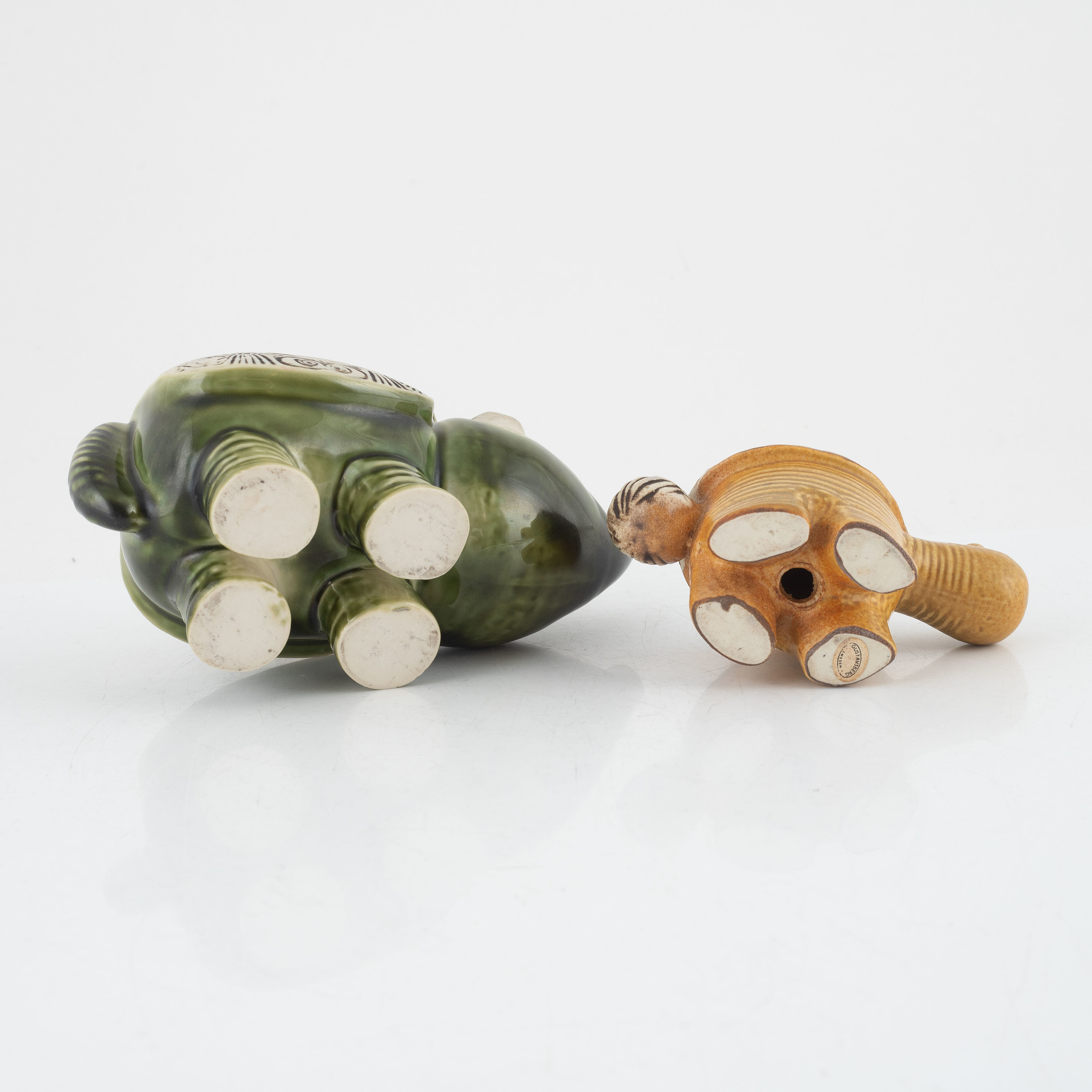 Lisa Larson, two figurines from the 'Jura' series, Gustavsberg, 1971-77. - Bukowskis