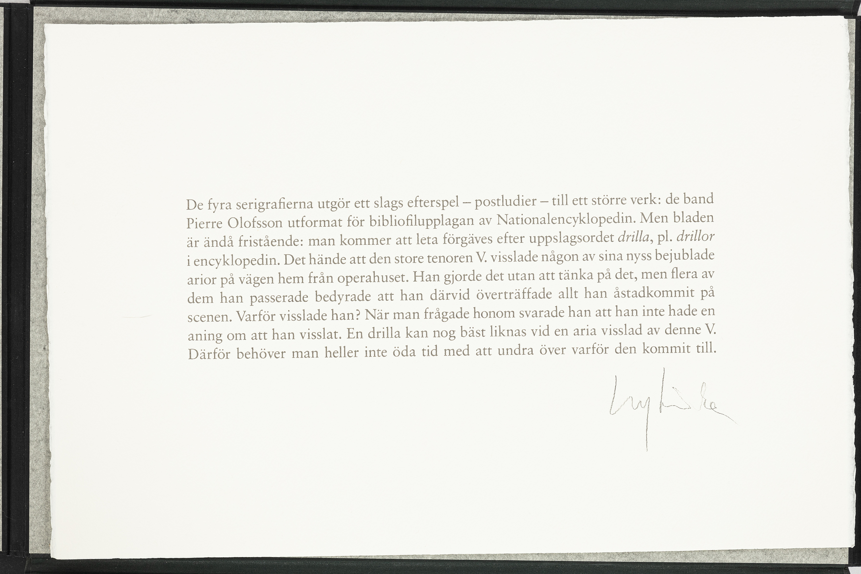 Pierre Olofsson, From "Drillor". - Bukowskis