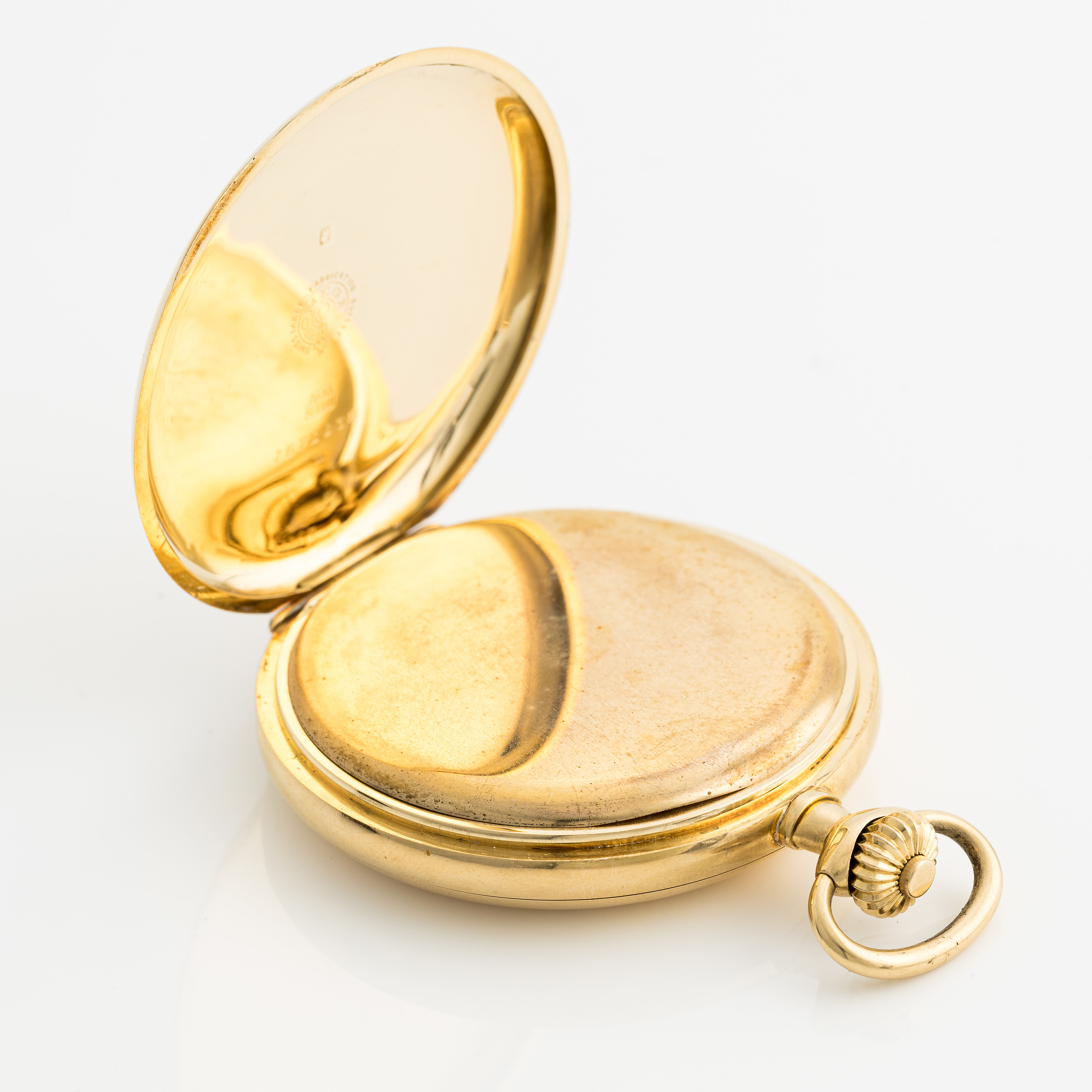 Omega, hunter case, 18K gold chain, pocket watch, 52.5 mm. - Bukowskis