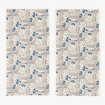 Josef Frank, curtains, 'Loops', Firma Svenskt Tenn (3 pieces). - Bukowskis