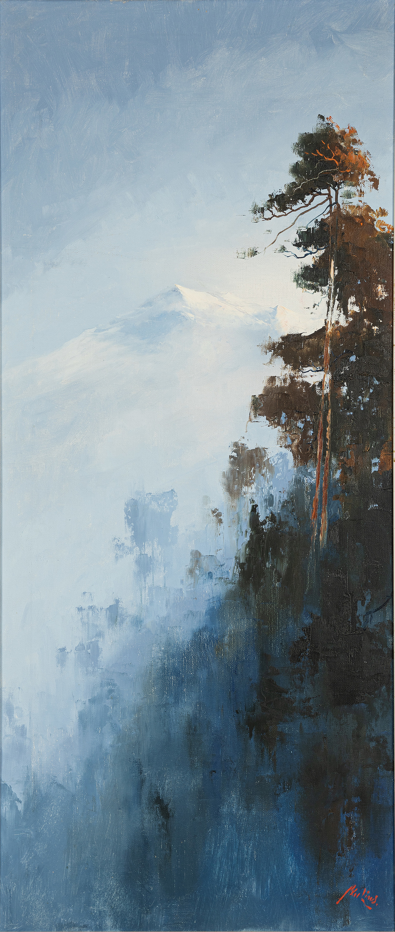 Axel Lind, Alpine Landscape. - Bukowskis