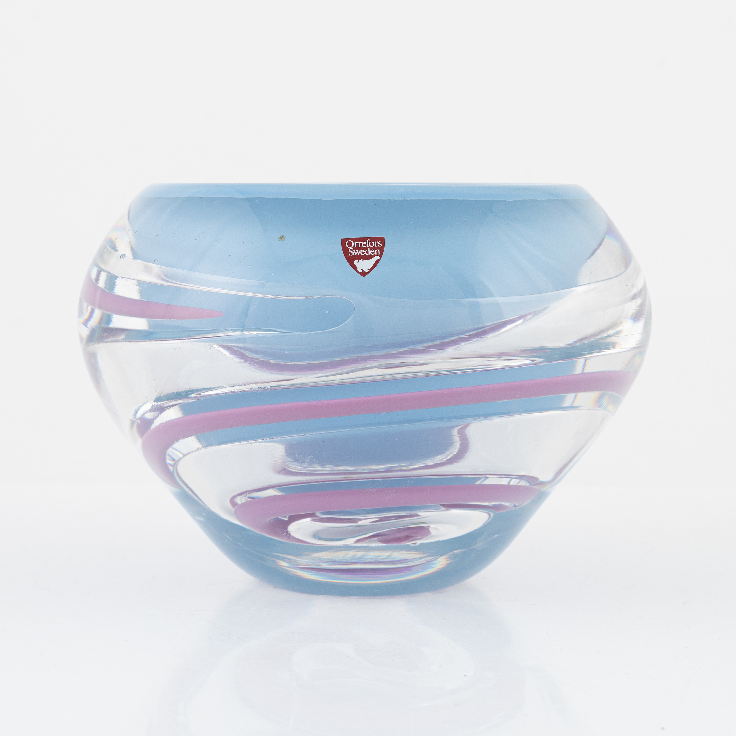 Lars Hellsten, skål, Orrefors, signerad. - Bukowskis