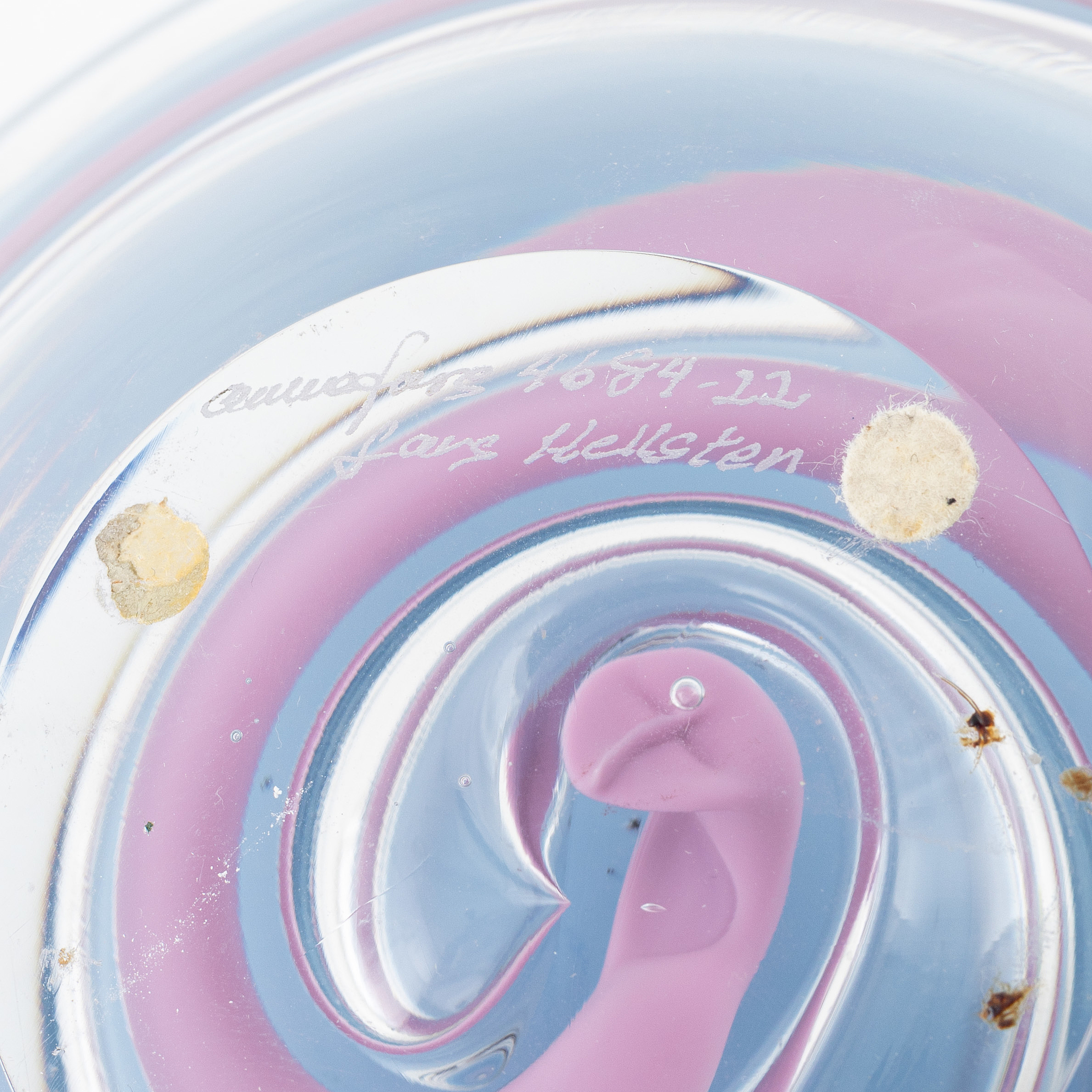 Lars Hellsten, bowl, Orrefors, signed. - Bukowskis