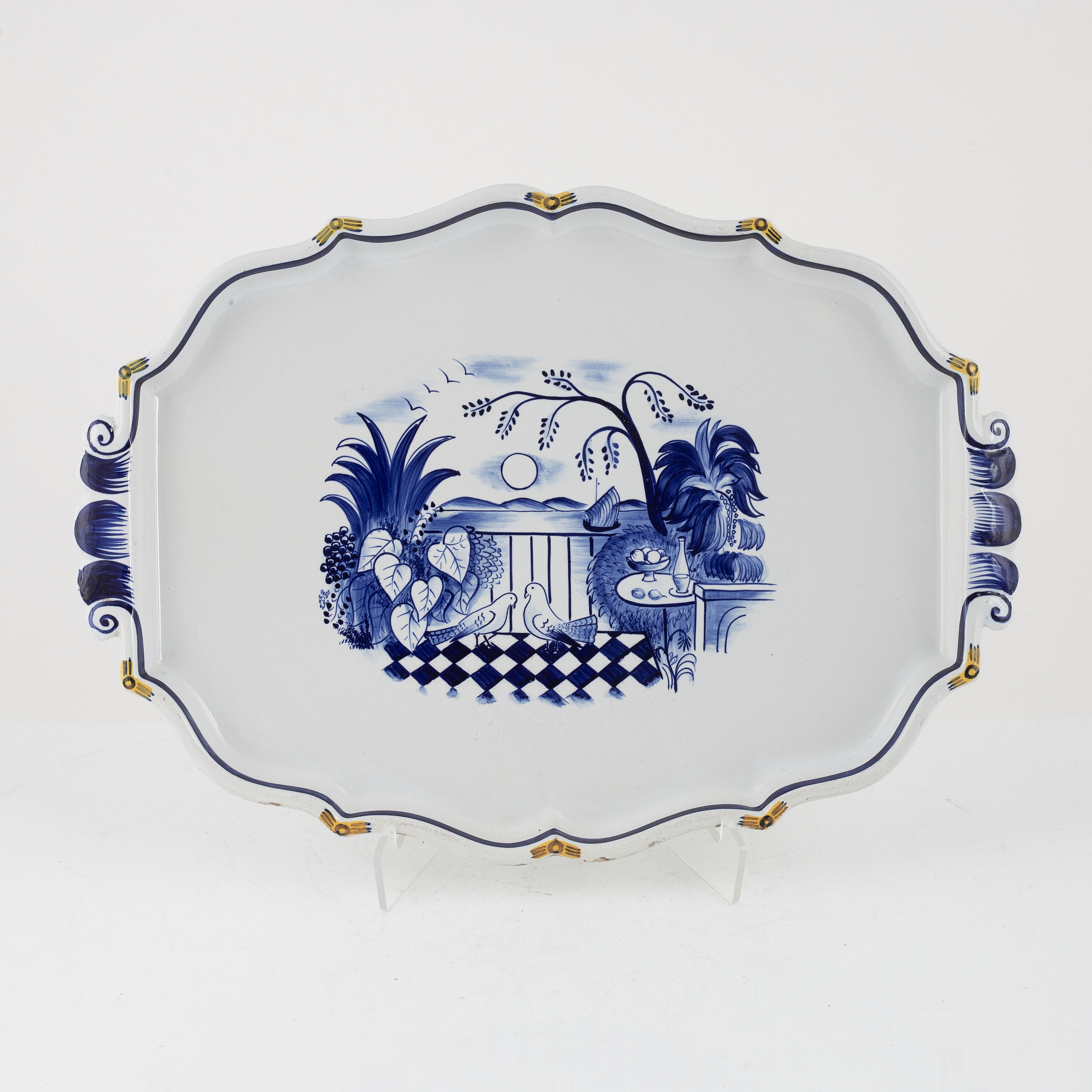 Arthur Percy, a ceramic tray Gefle. - Bukowskis