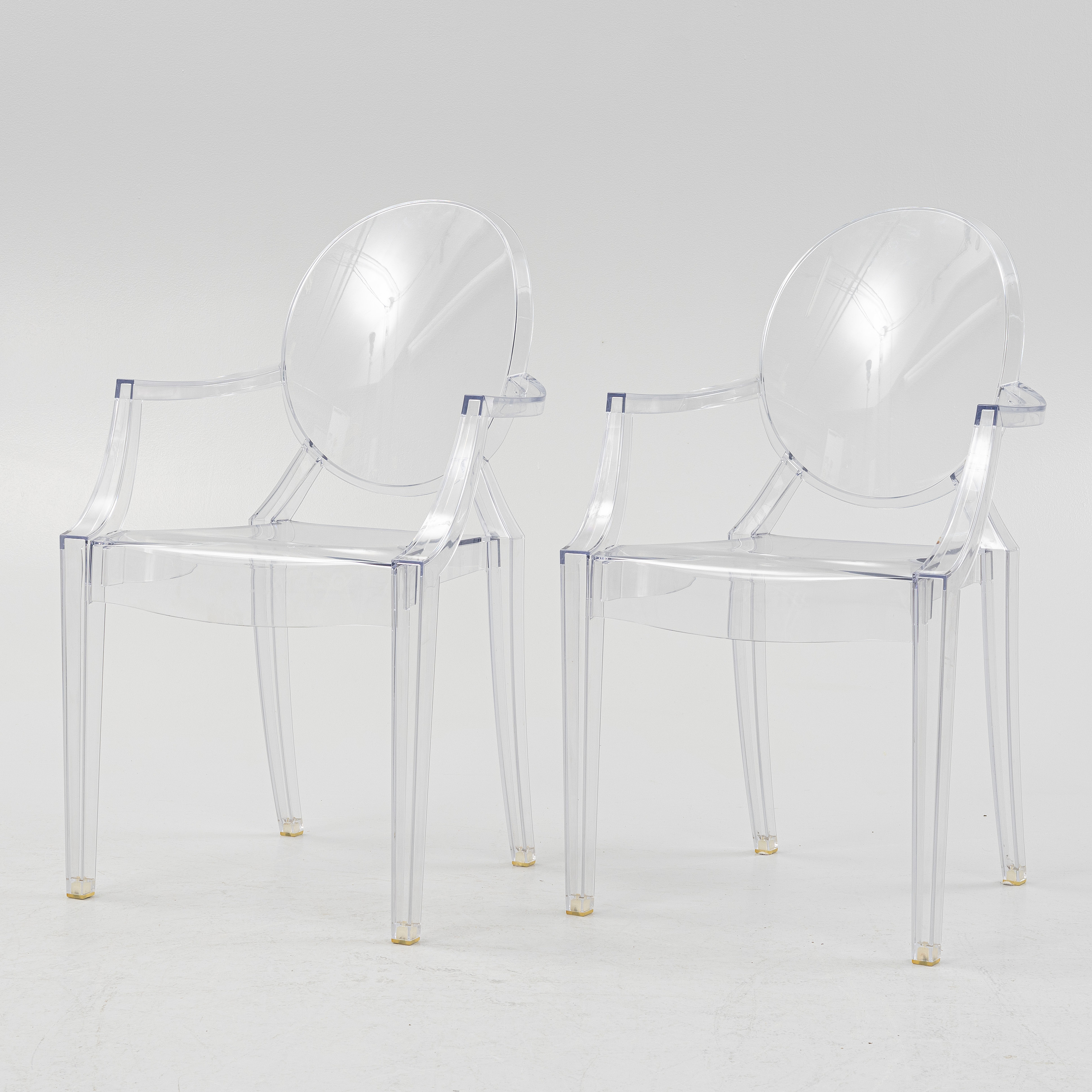 Philippe Starck, a set of six 'Louis Ghost' chairs, Kartell, Italy ...