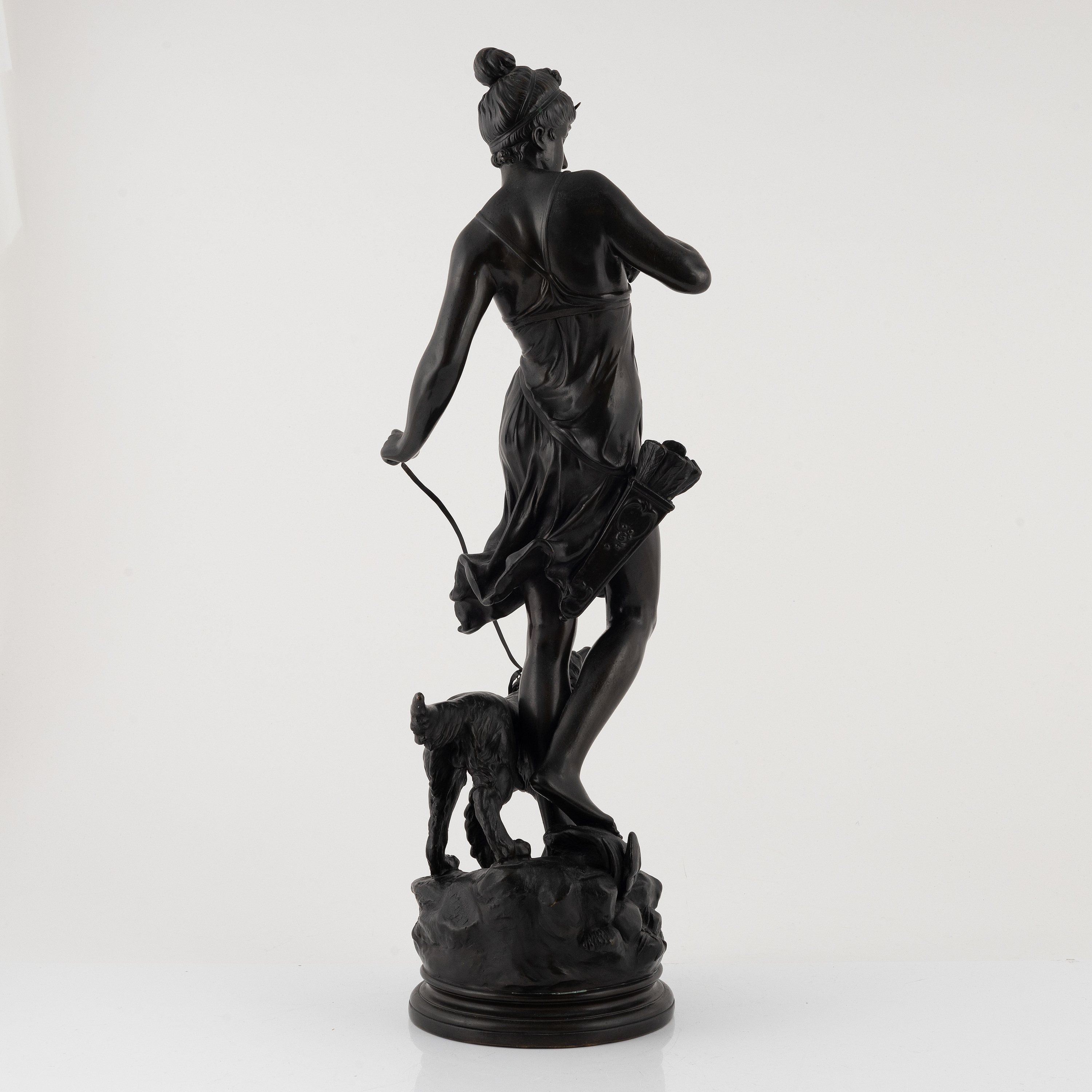 Alois Mayer, The Goddess Diana with a Hunting Dog. - Bukowskis