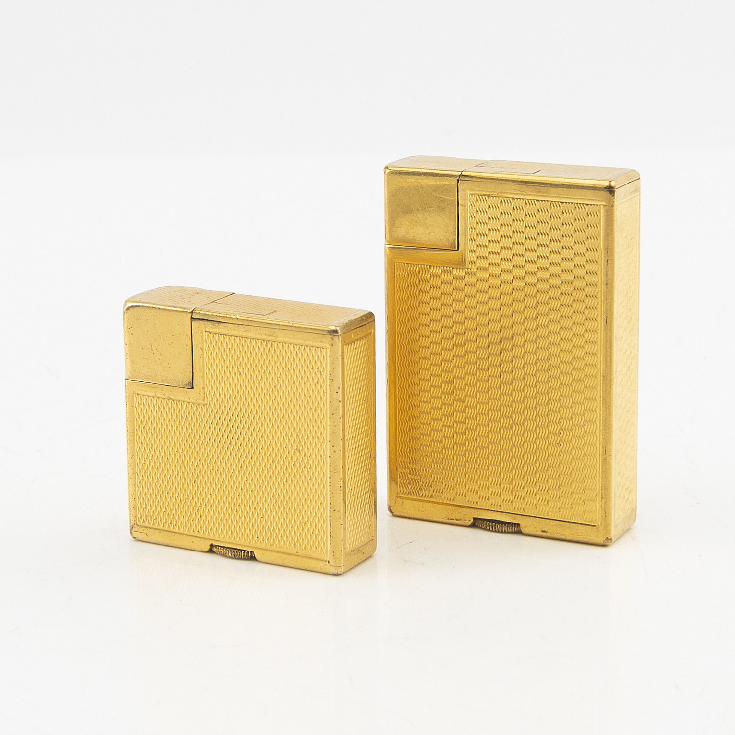 Dunhill lighters, 2 pcs "Square boy", England, second half of the 20th ...