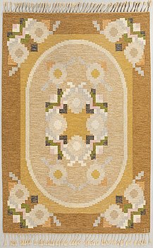 Ingegerd Silow, matta rölakan "Malmsjön" signerad i samarbete med Axeco ...