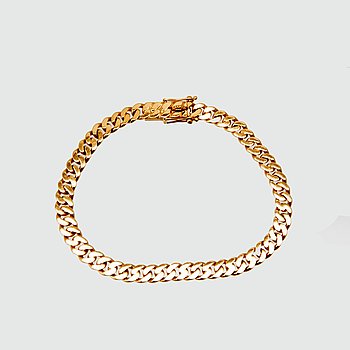 An 18K gold curb chain bracelet by G. Dahlgren & Co Malmö 1966. - Bukowskis