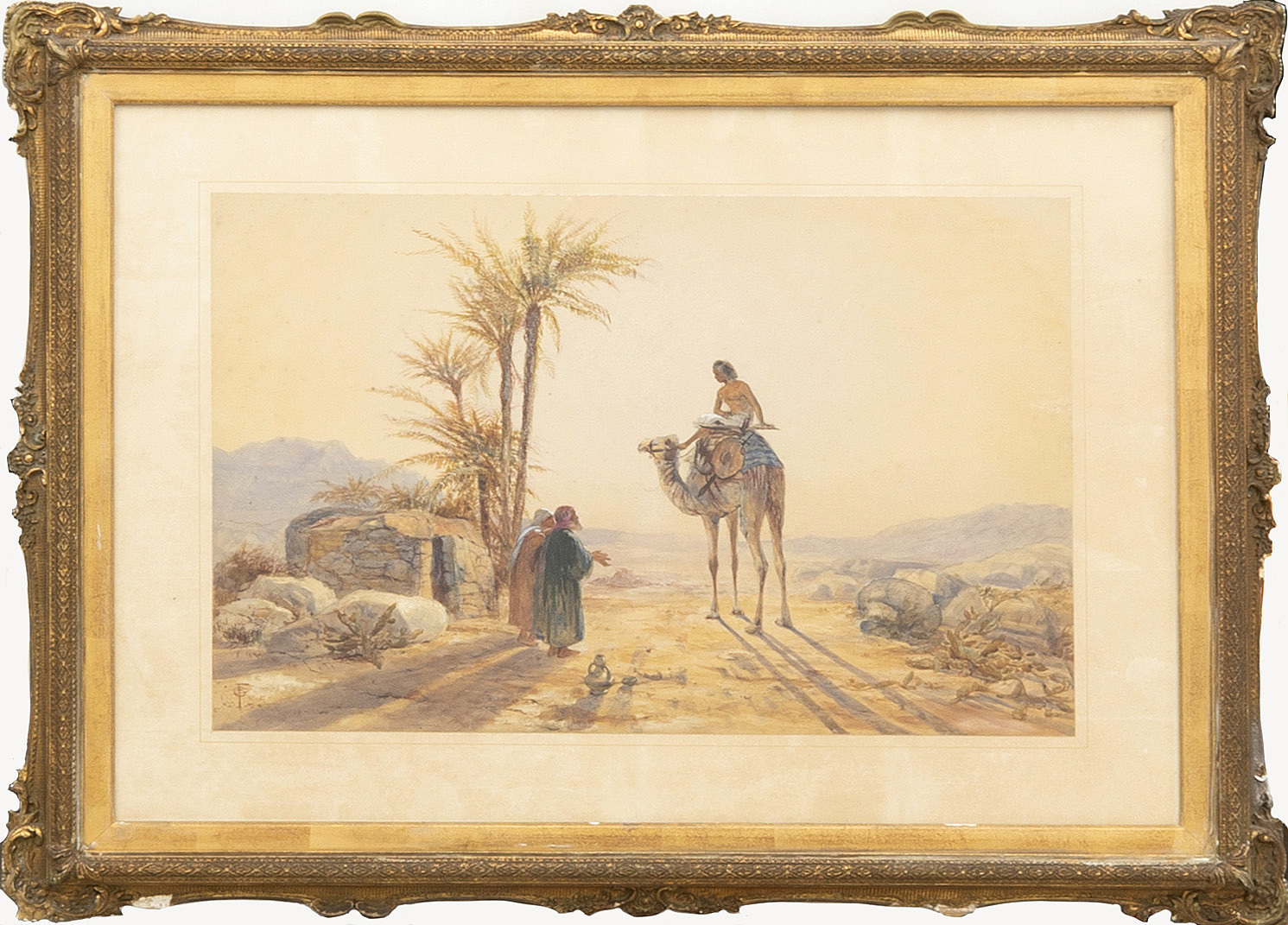 Frederick Goodall, Kamel och beduiner. - Bukowskis