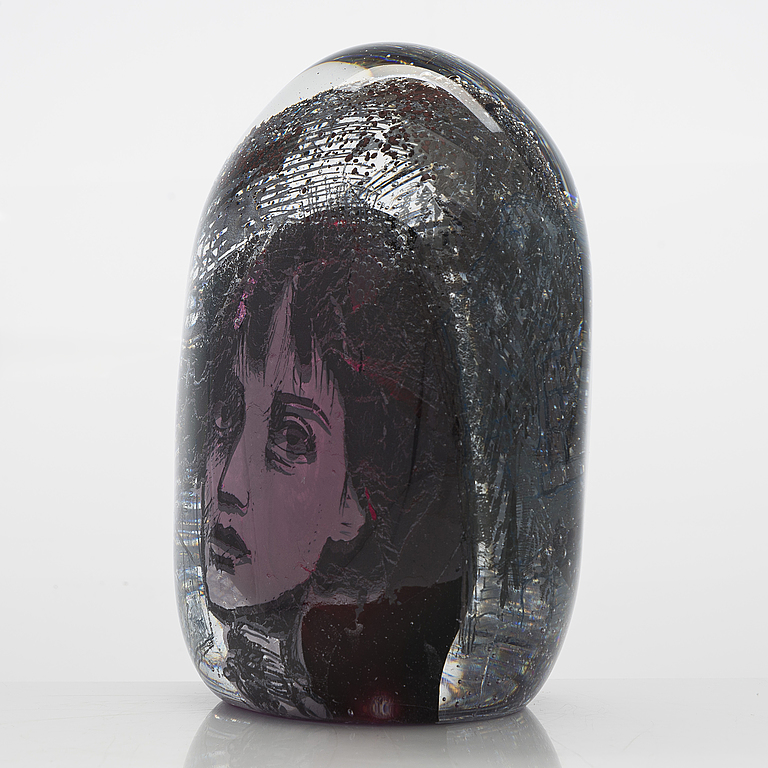 Sini Majuri, a glass sculpture, 'Anna' signed Sini Majuri, Suomenlinna ...