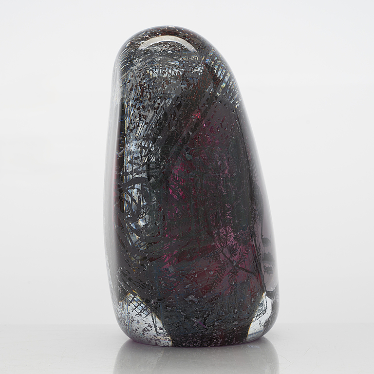 Sini Majuri, a glass sculpture, 'Anna' signed Sini Majuri, Suomenlinna ...