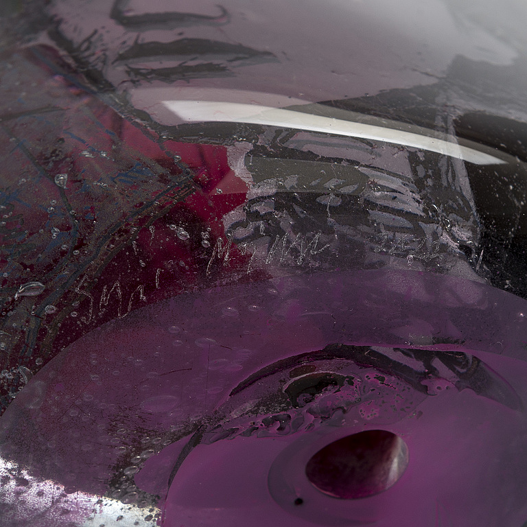 Sini Majuri, a glass sculpture, 'Anna' signed Sini Majuri, Suomenlinna ...