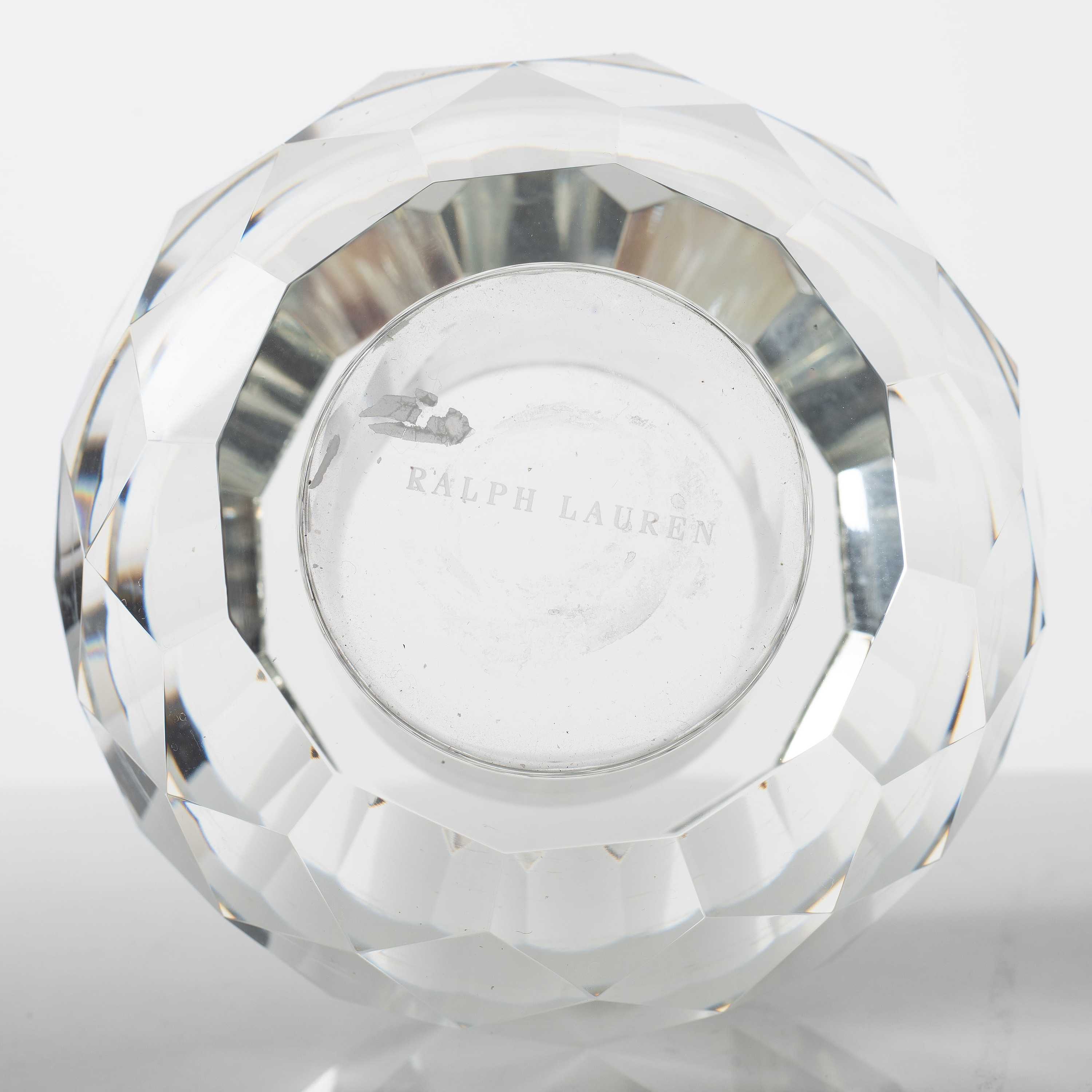 Ralph Lauren, a pair of glass candle holders, 21st century. - Bukowskis