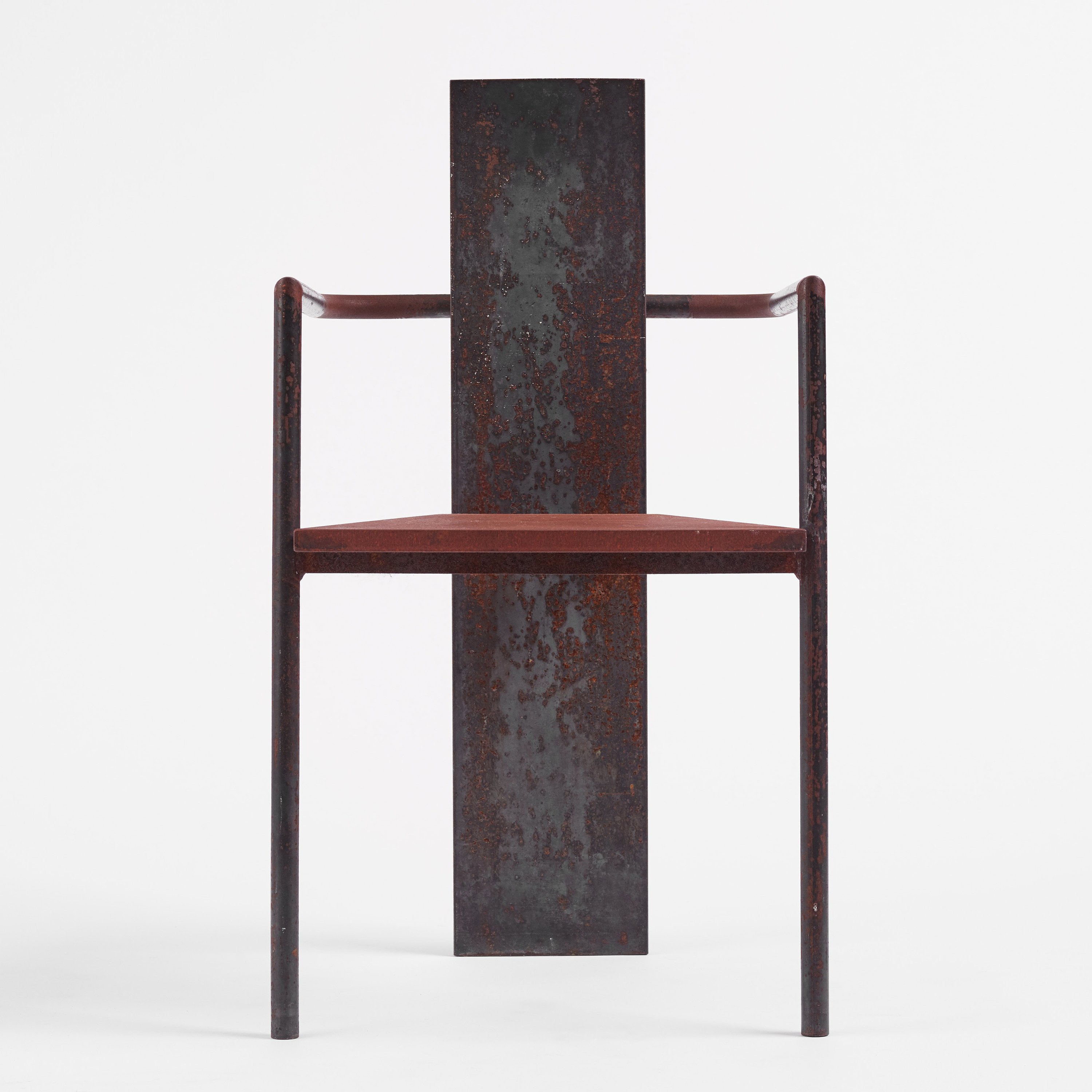 Jonas Bohlin, a rare "Iron Concrete" armchair, Källemo, Värnamo 1987 ...