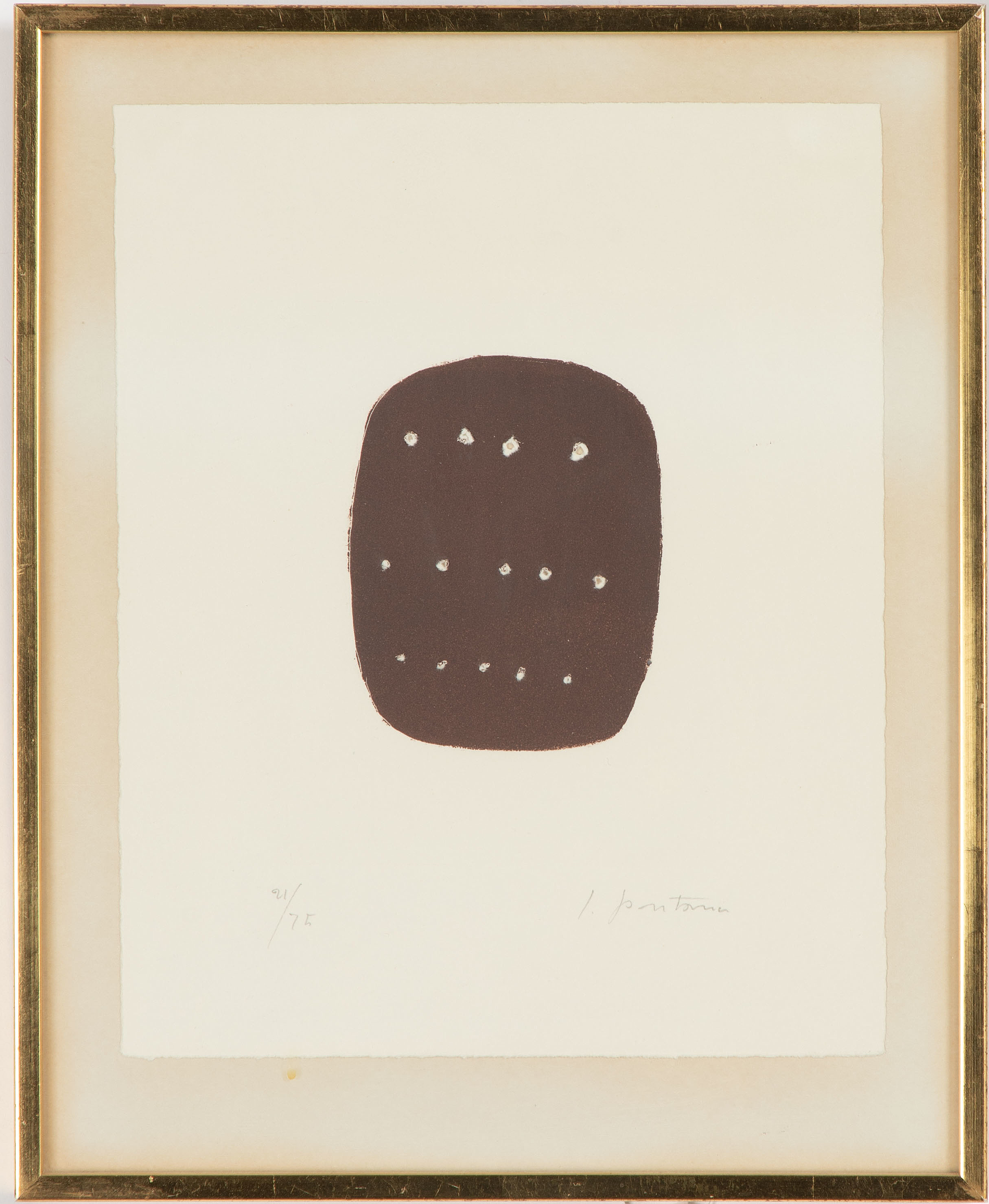 Lucio Fontana, Untitled, from "Dix eaux-fortes. L'Épée dans l'eau ...
