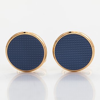 A pair of 18K gold and agate cufflinks, Emil Kraus, Germany. - Bukowskis