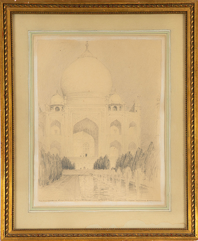 Ferdinand Boberg, Taj Mahal. - Bukowskis