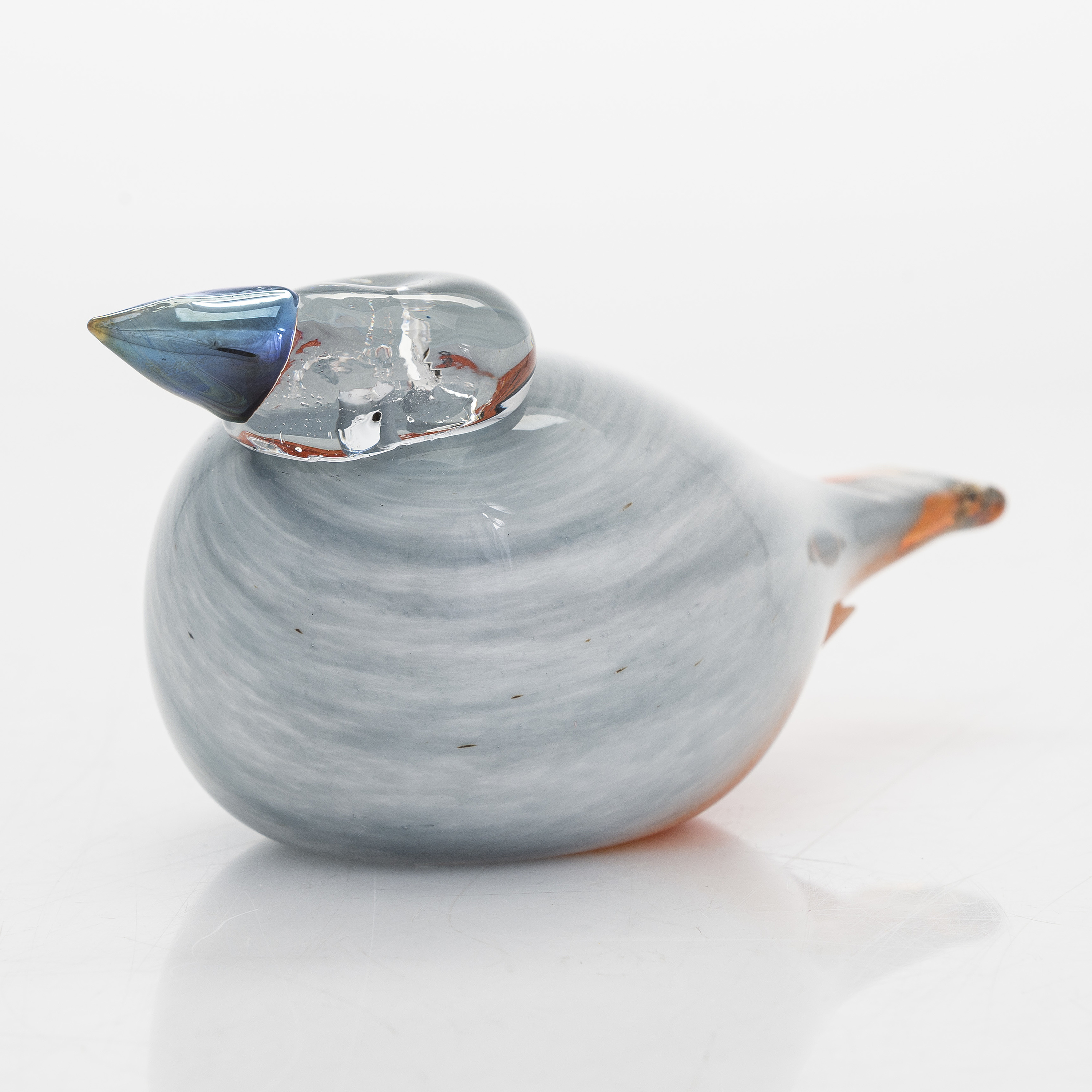 Oiva Toikka, a 'Siberian Jay' glass bird, signed O. Toikka Nuutajärvi ...