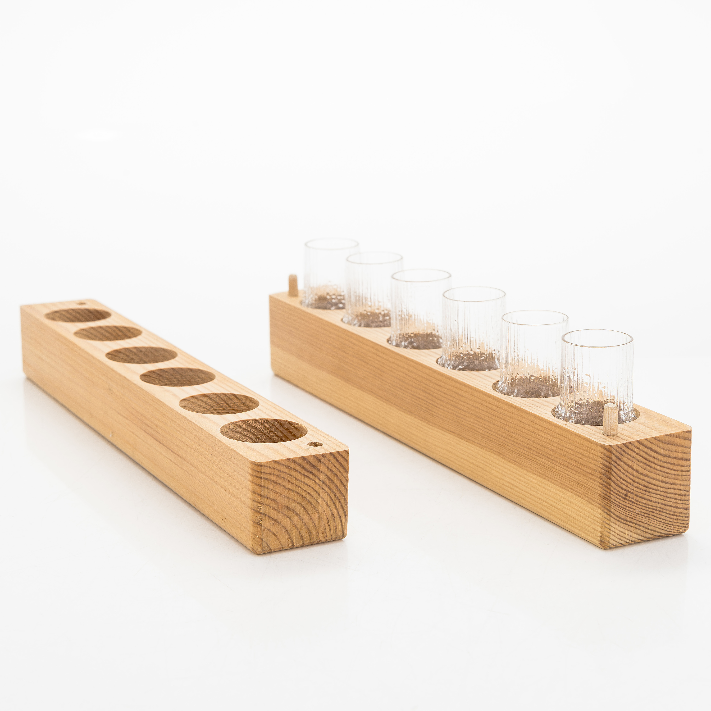 Tapio Wirkkala, snapsglas, 6 st, "Niva", Iittala. I originallåda ...
