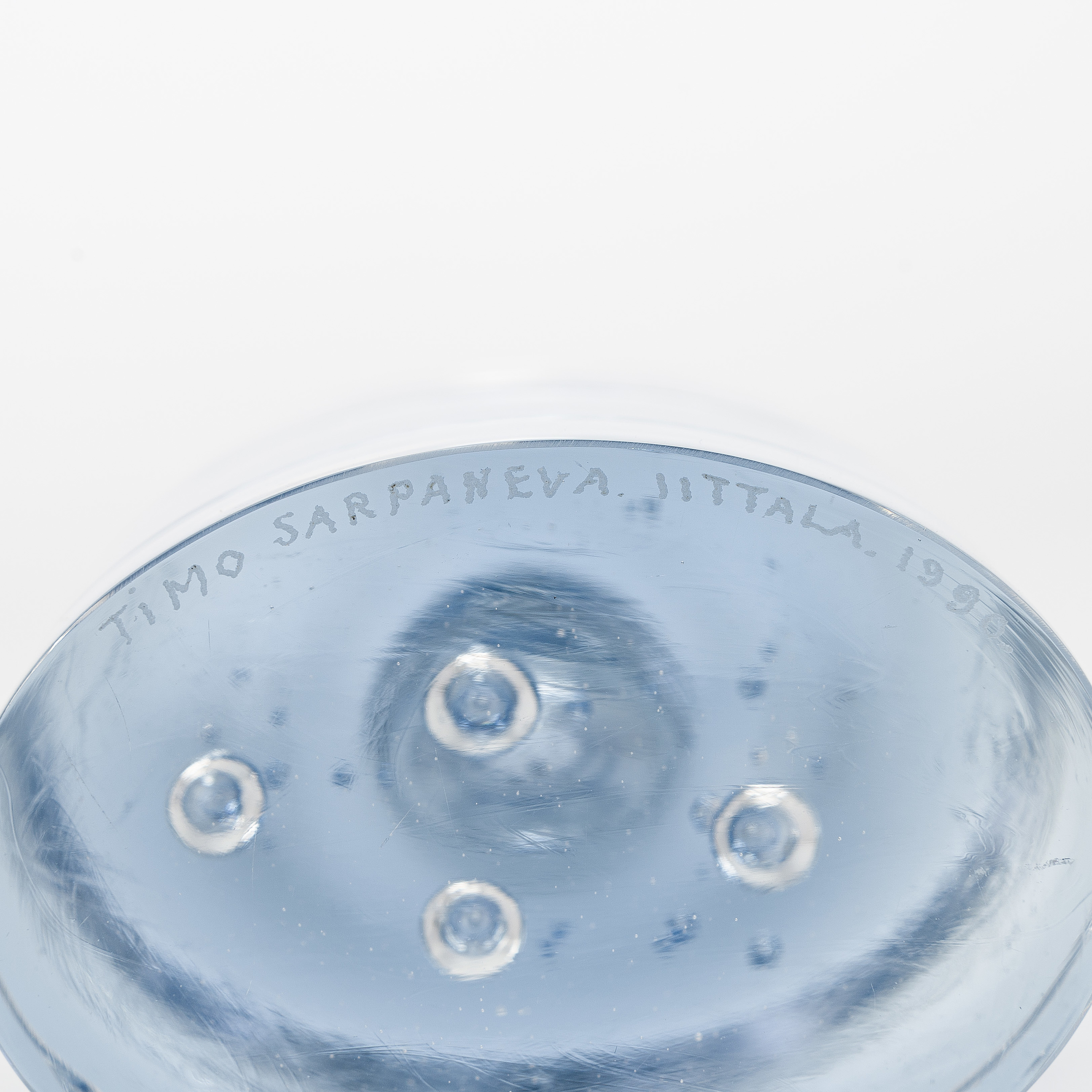 Timo Sarpaneva, A set of four glass sculptures / candlesticks ...