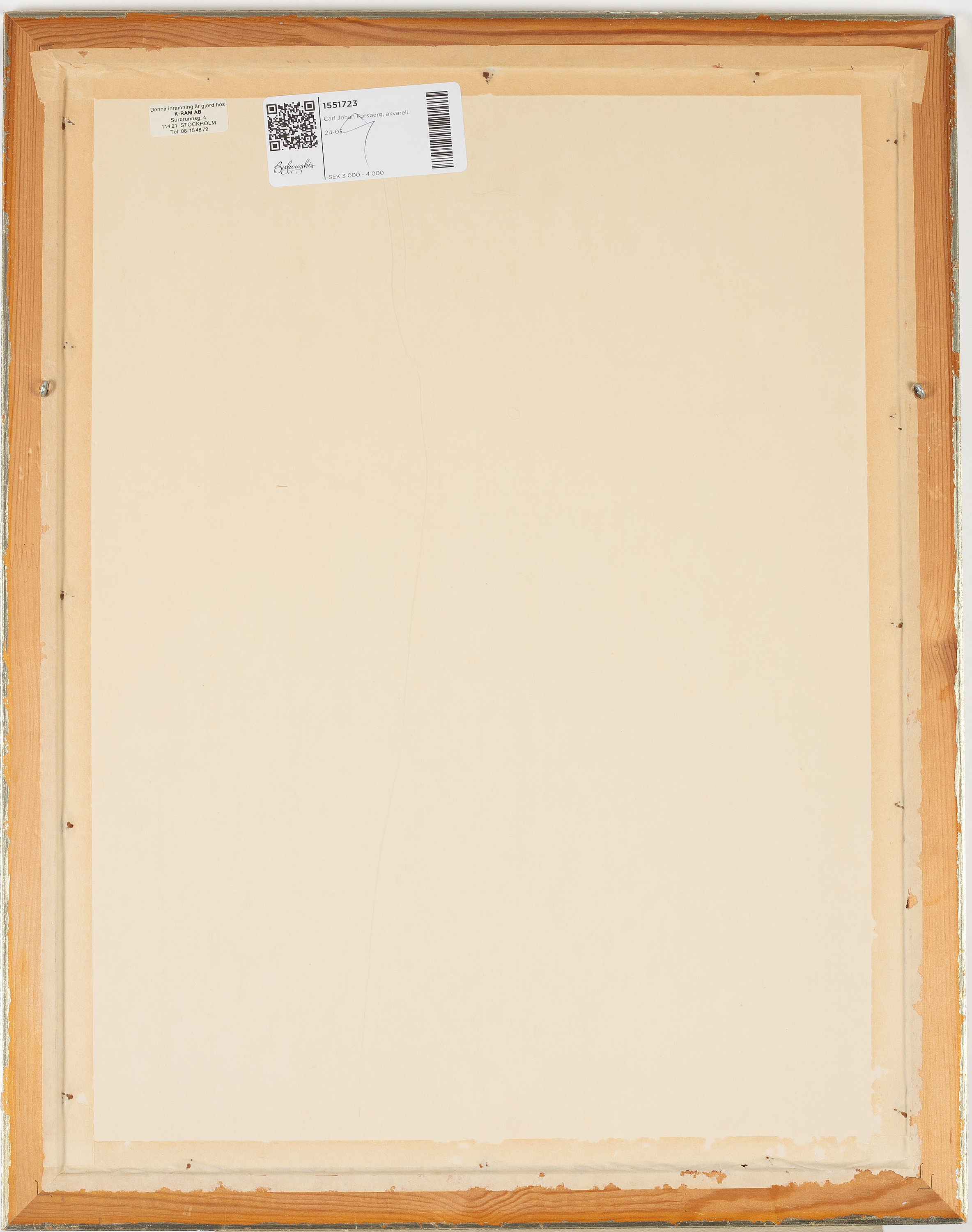 Carl Johan Forsberg, "Slavinnan". - Bukowskis