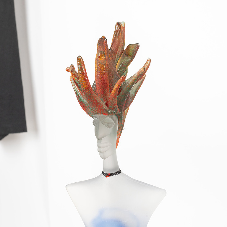 Kjell Engman, a unique glass sculpture, Kosta Boda, signed. - Bukowskis