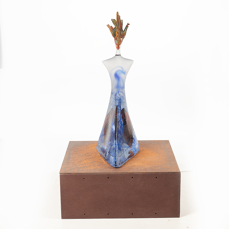 Kjell Engman, a unique glass sculpture, Kosta Boda, signed. - Bukowskis