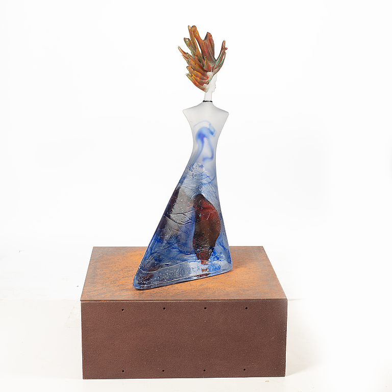 Kjell Engman, a unique glass sculpture, Kosta Boda, signed. - Bukowskis