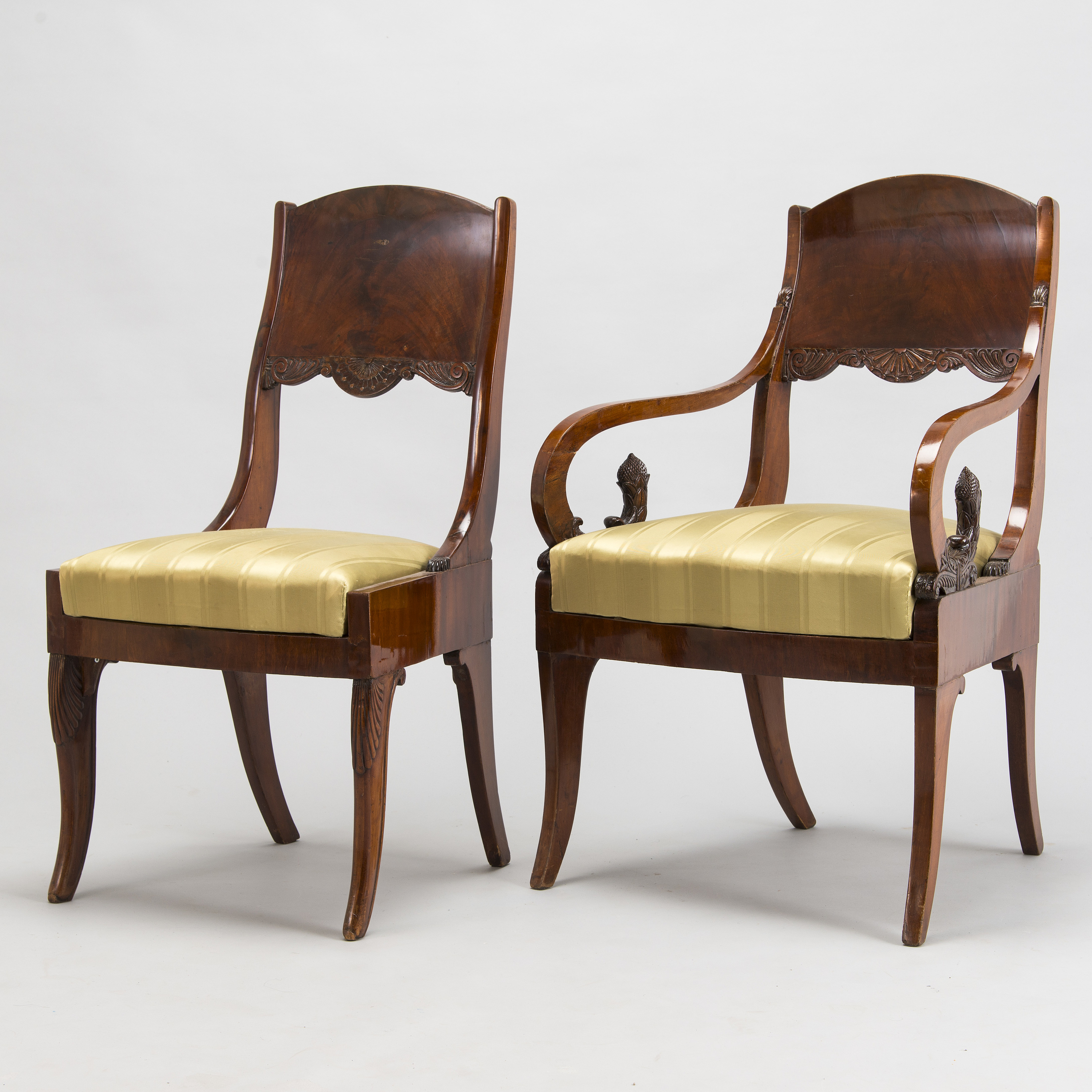 A Baltic Empire style drawing room suite, first half of the 19th ...