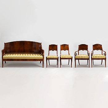 A Baltic Empire style drawing room suite, first half of the 19th ...