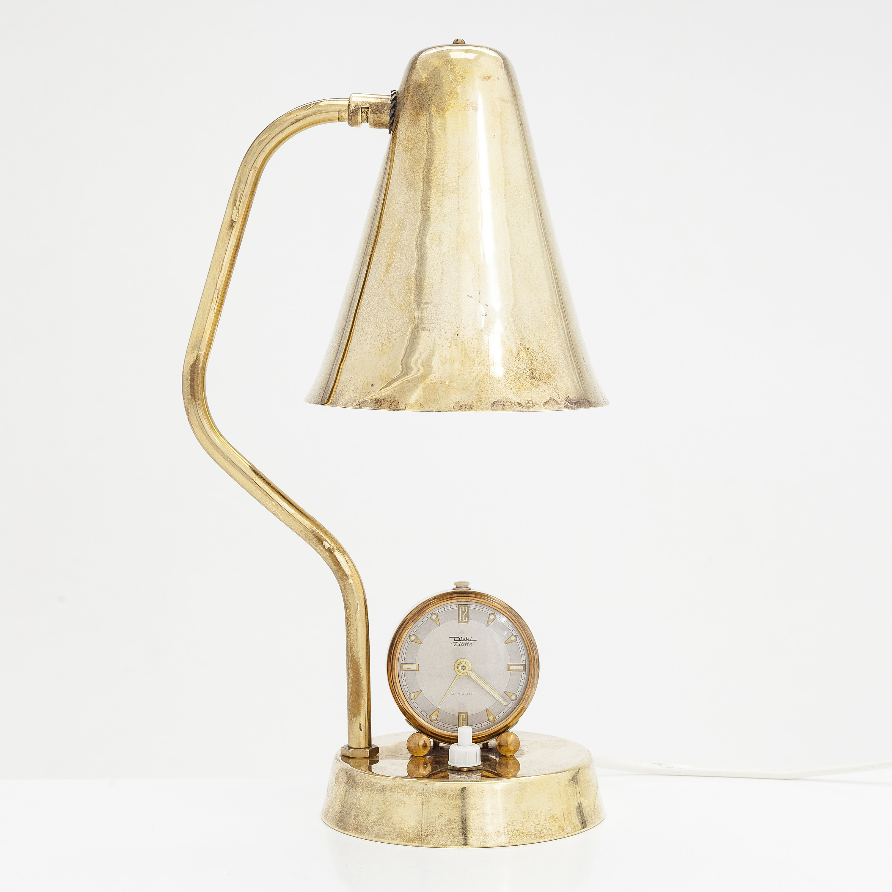 A 1950s table Lamp / Alarm Clock, Preluce/Precenta and Diehl Diletta ...