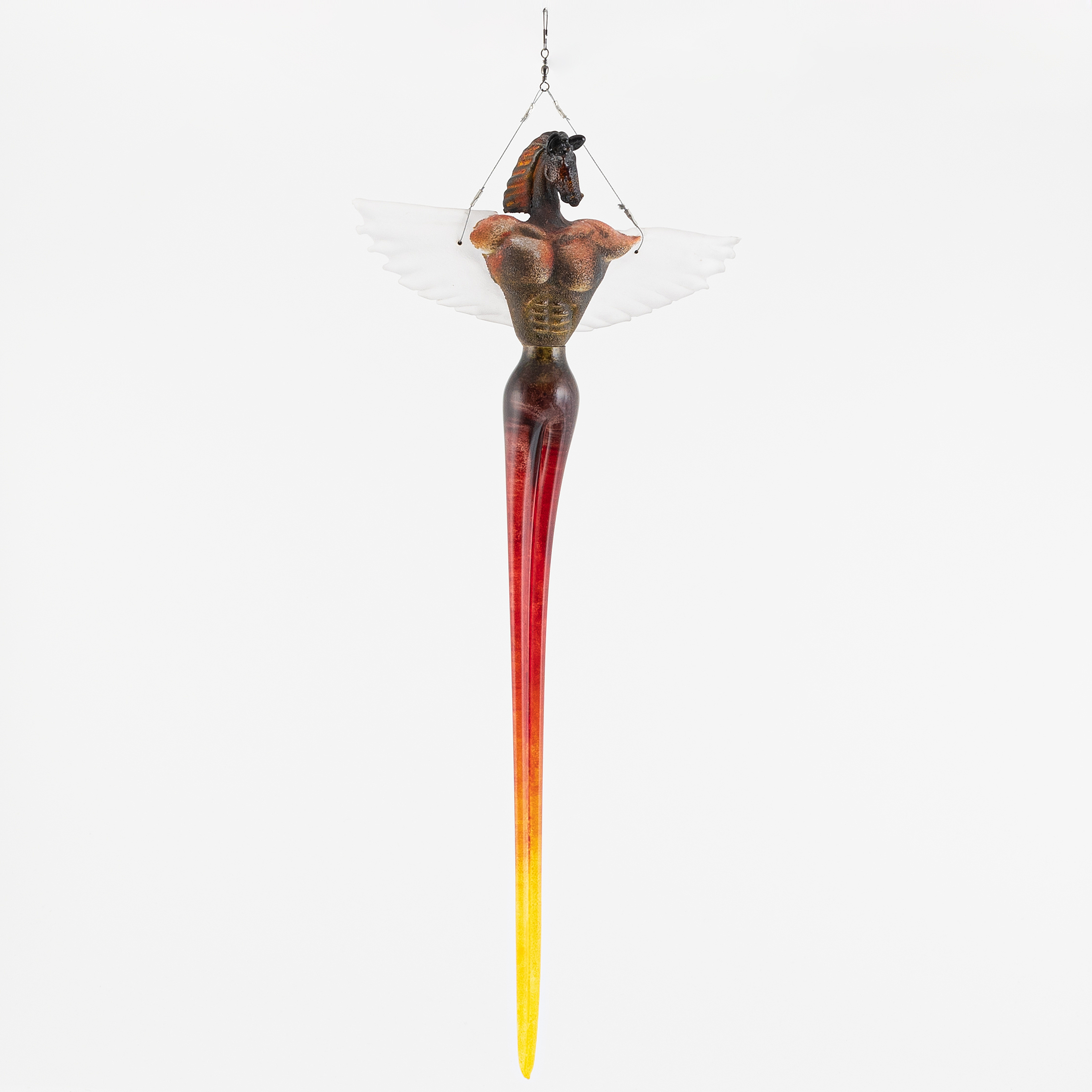 Kjell Engman, a unique sculpture, 'Watching Angels', Kosta Boda ...