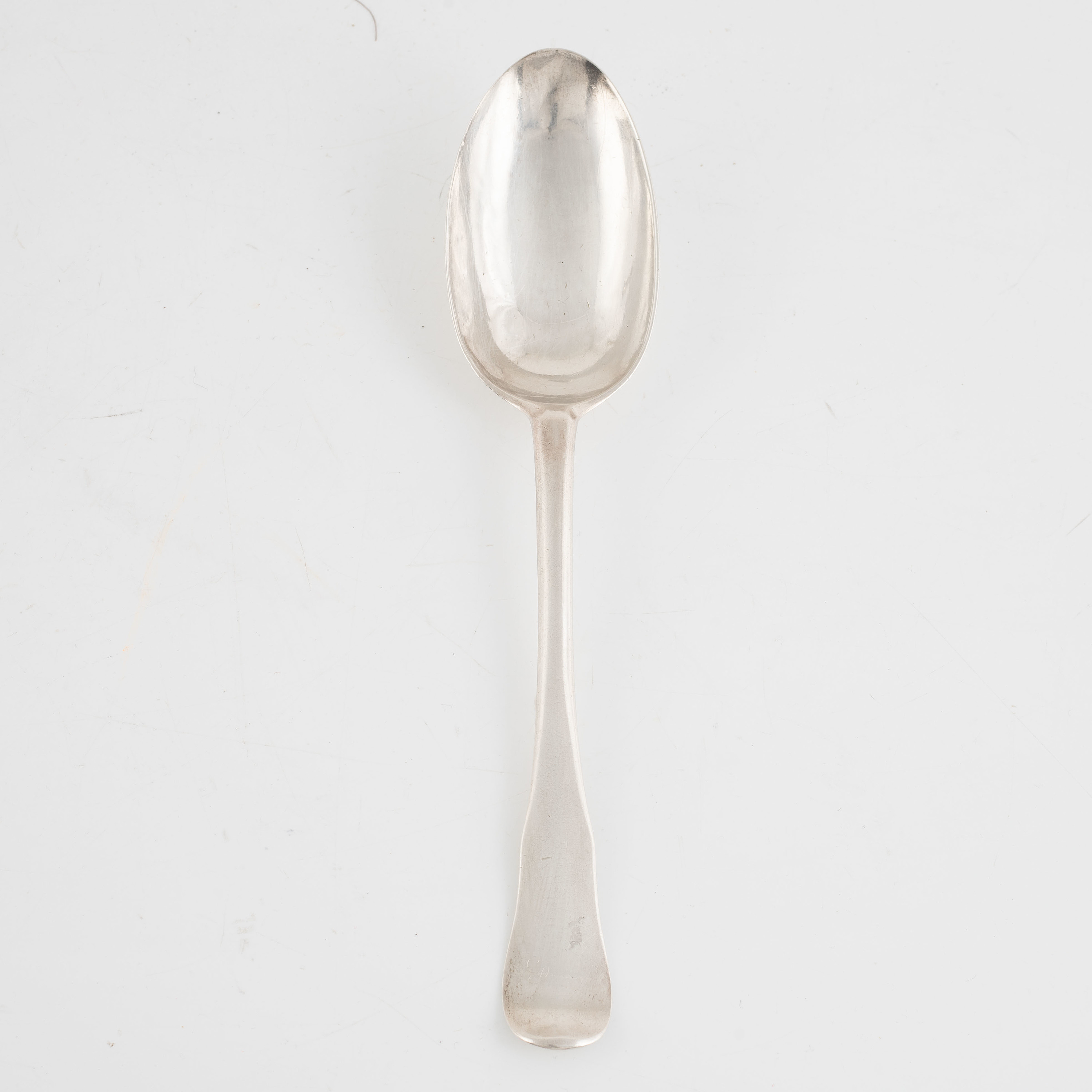 A Swedish 18th century silver spoon, mark of Niklas Lund, Stockholm ...