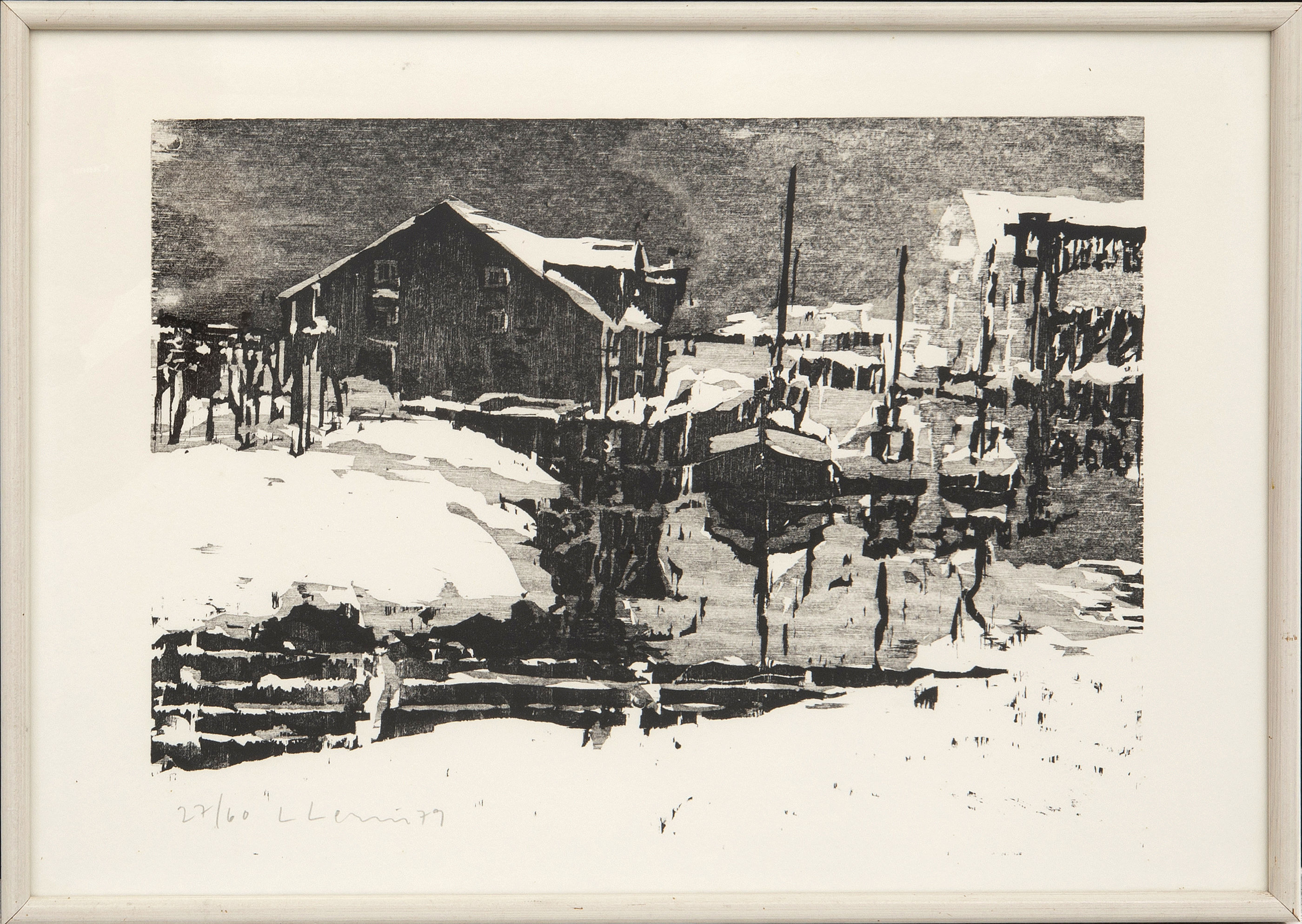 Lars Lerin, "Grey Winter 1". - Bukowskis