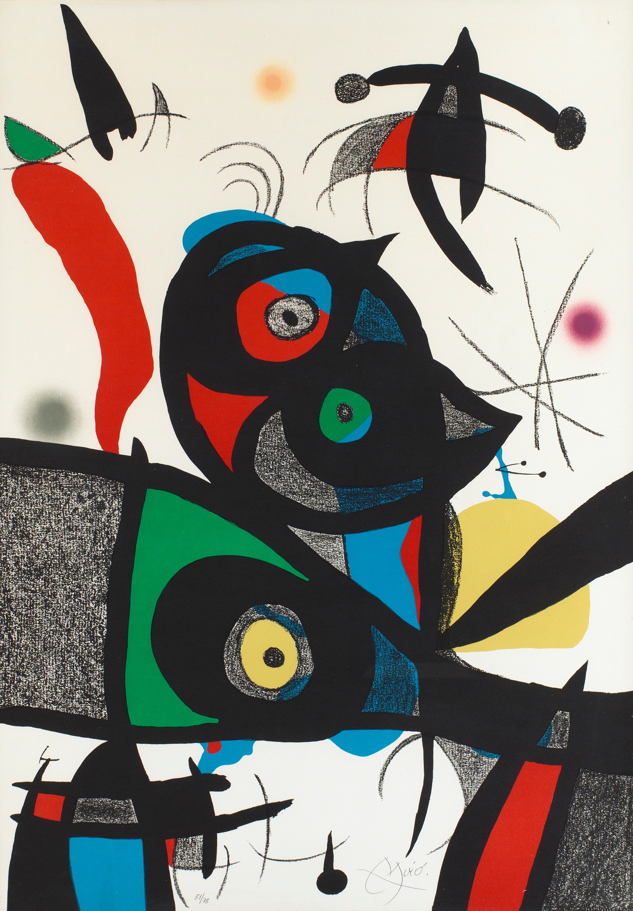 Joan Miró, Untitled, from: "Oda à Joan Miró". - Bukowskis