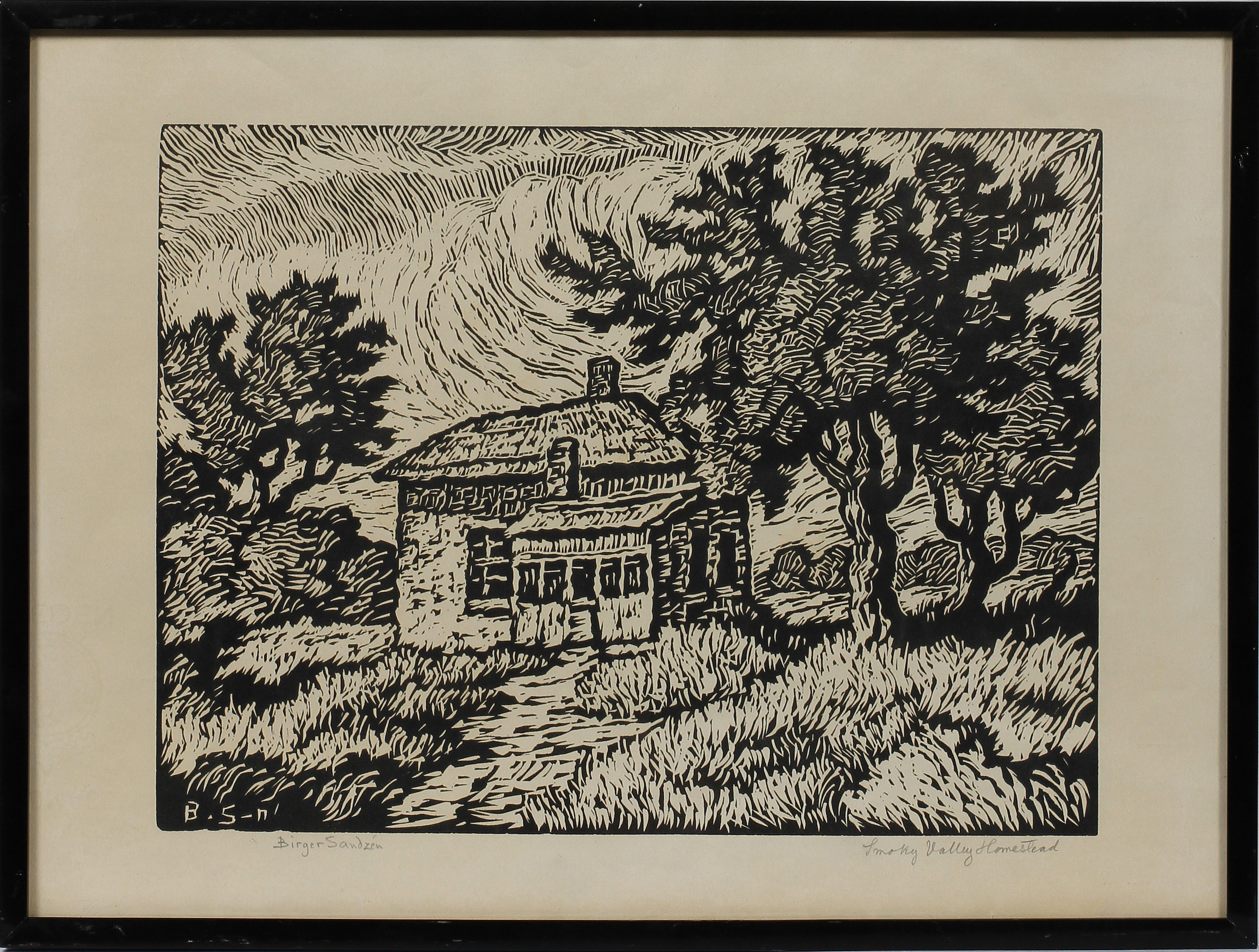 BIRGER SANDZÉN, BIRGER SANDZEN, träsnitt, sign. - Bukowskis