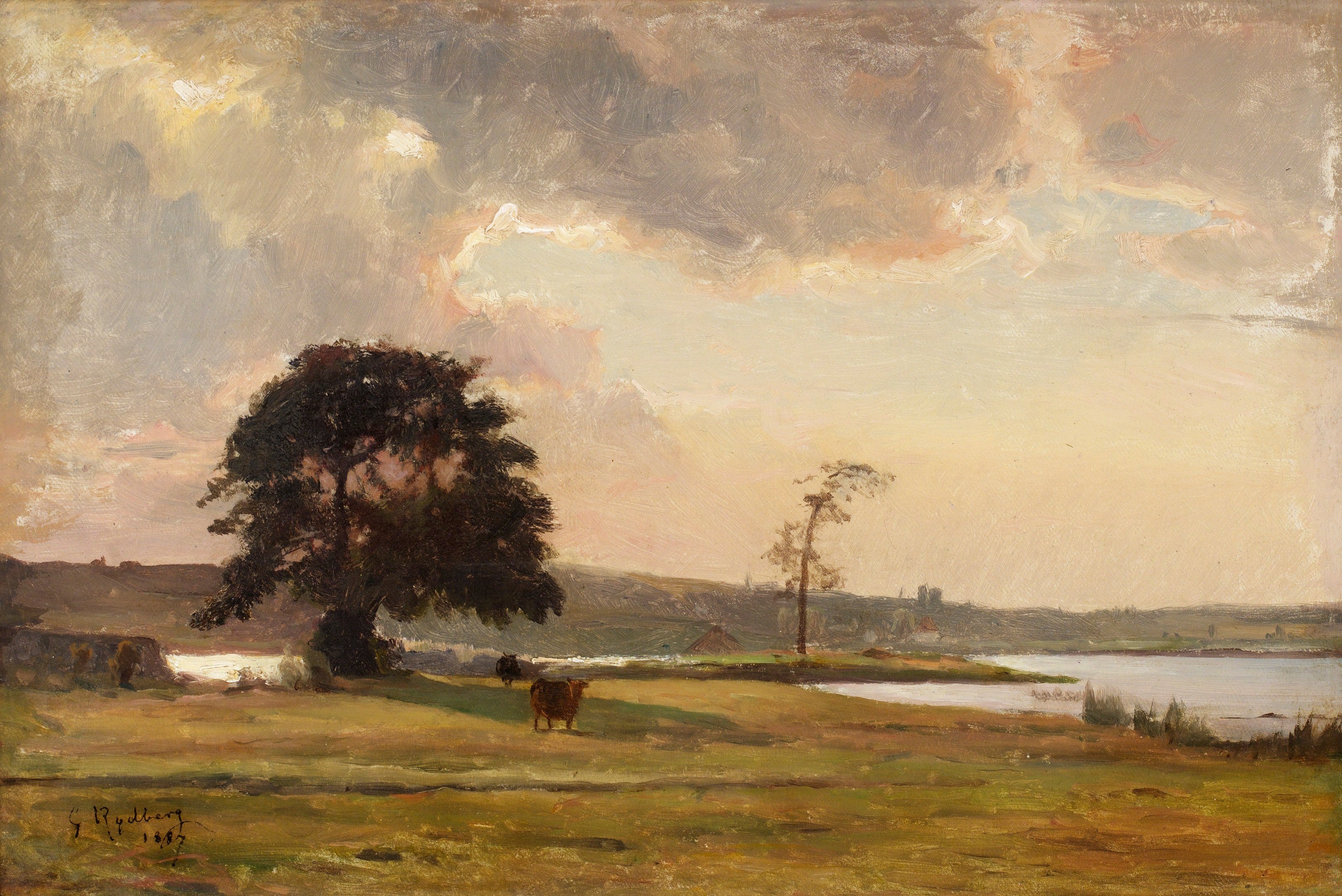 Gustaf Rydberg, Skånskt kustlandskap. - Bukowskis